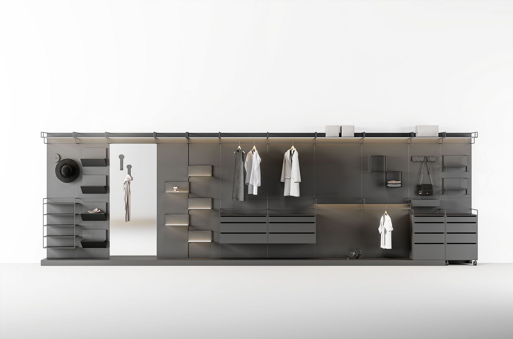 Custom metal walk-in wardrobe CADDY WARDROBE Caddy Collection By Ronda ...