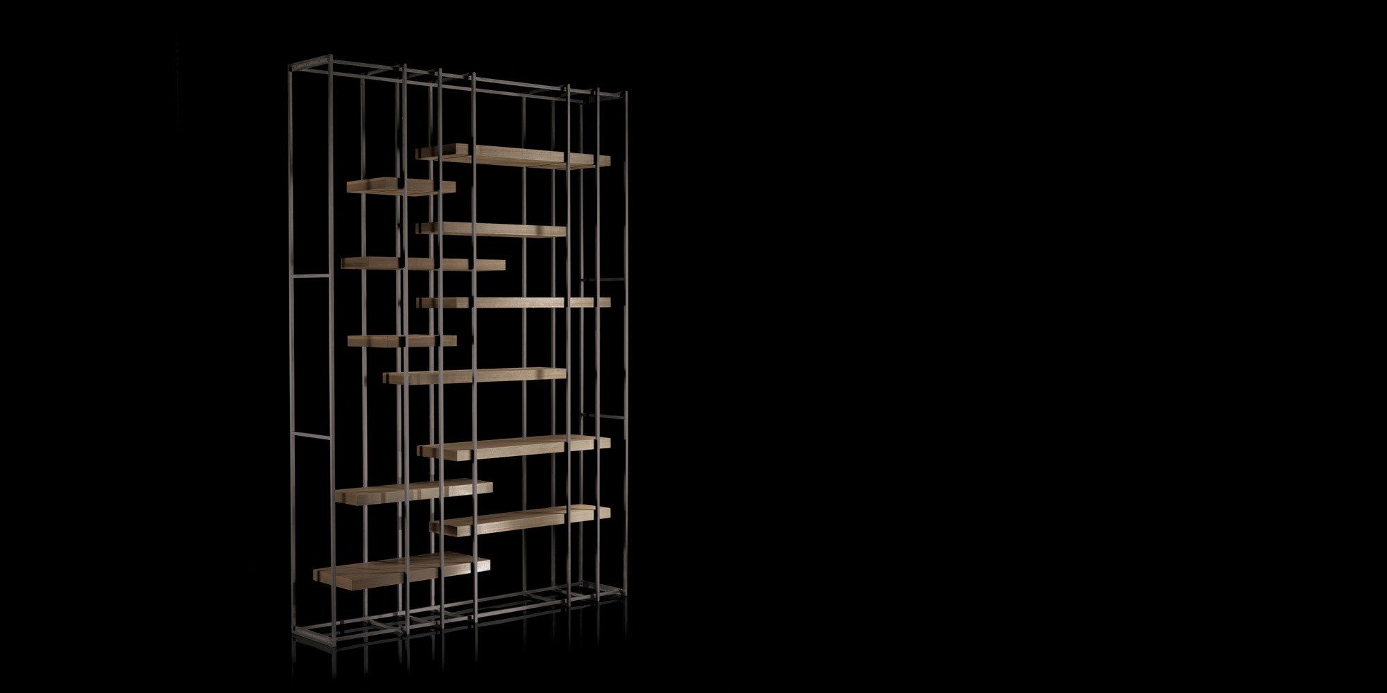 CAGE-B | Bookcase CAGE Collection By Henge design Massimo Castagna