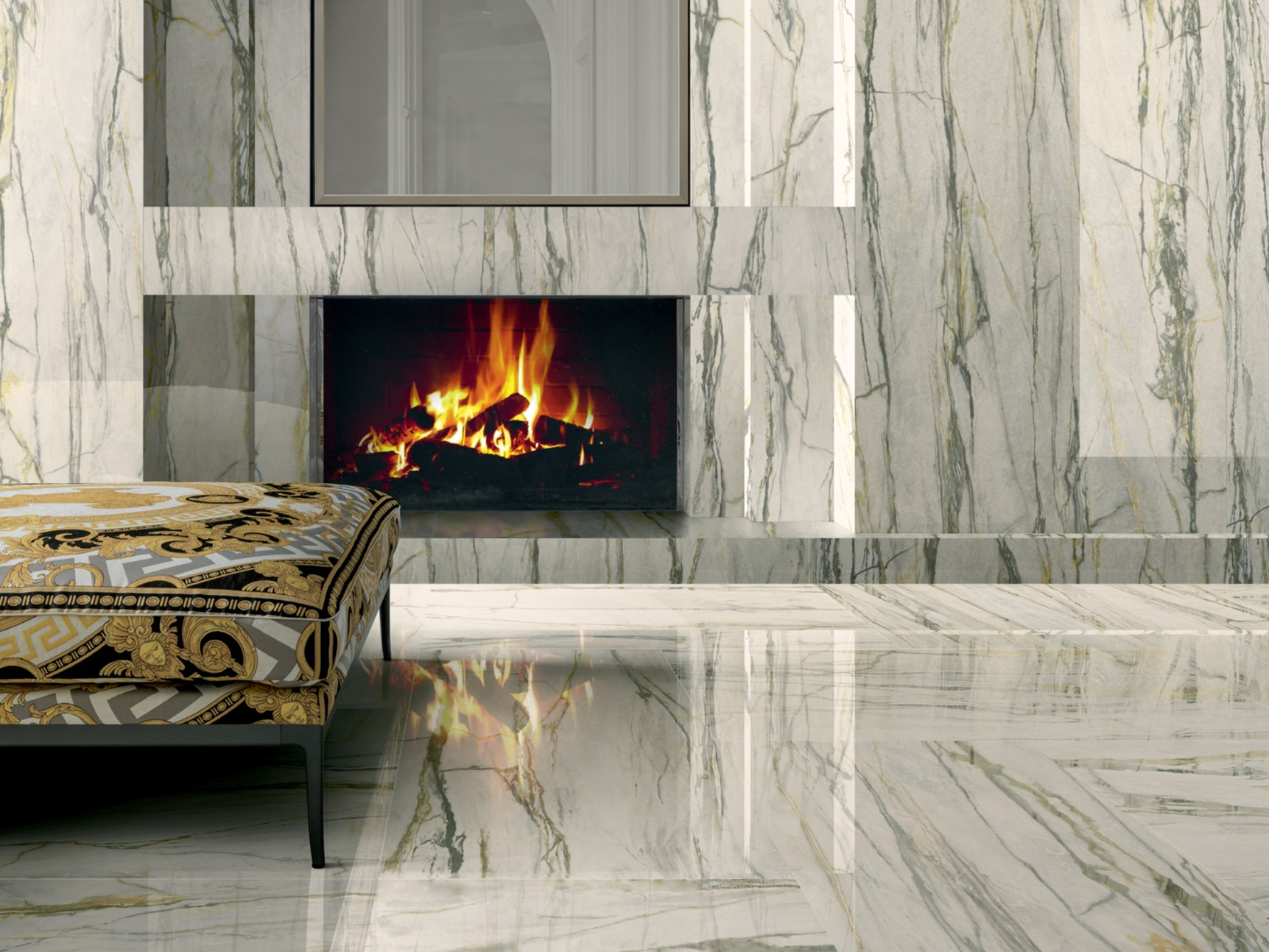 MAXIMVS CALACATTA GREEN Wall tiles By Versace Ceramics