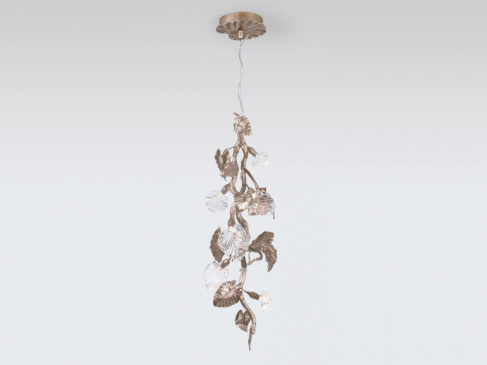 CALATHEA ORNATA SMALL | Pendant lamp LED handmade bronze pendant lamp ...
