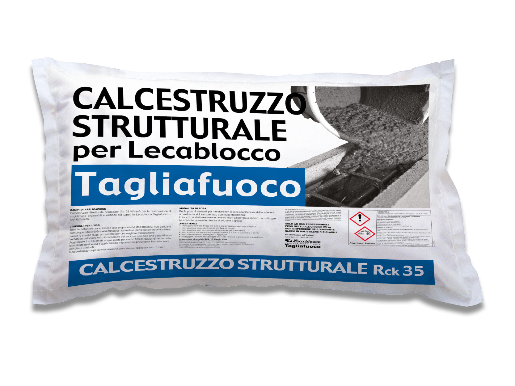 Calcestruzzo Strutturale per Lecablocco Beton-Fertigmischung By LecaSistemi