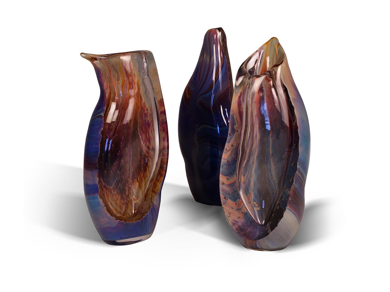 Murano glass vase CALCEDONIO By Reflex