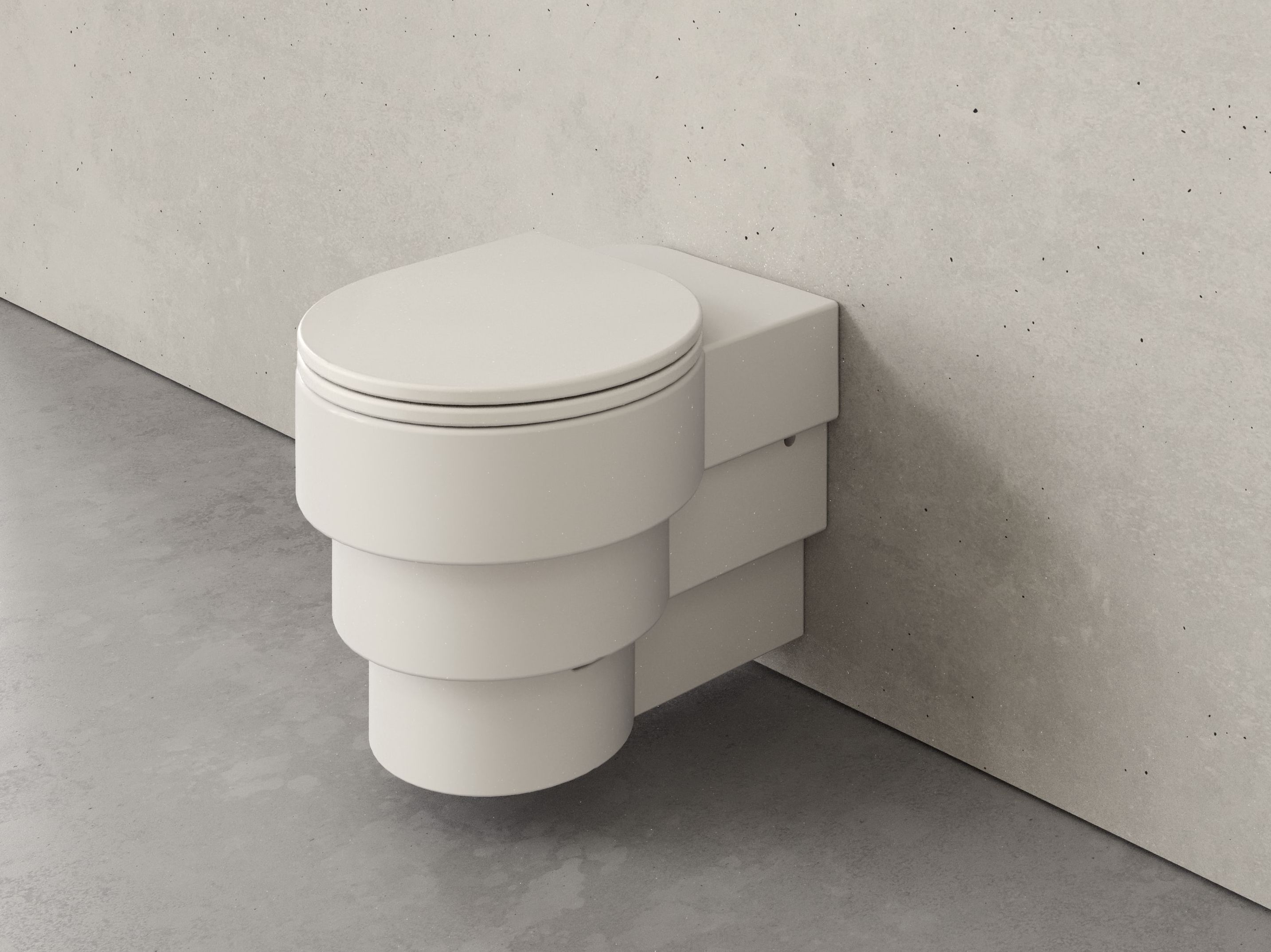 Wall-hung ceramic toilet CALLIPYGE WHITE Callipyge Collection By Trone