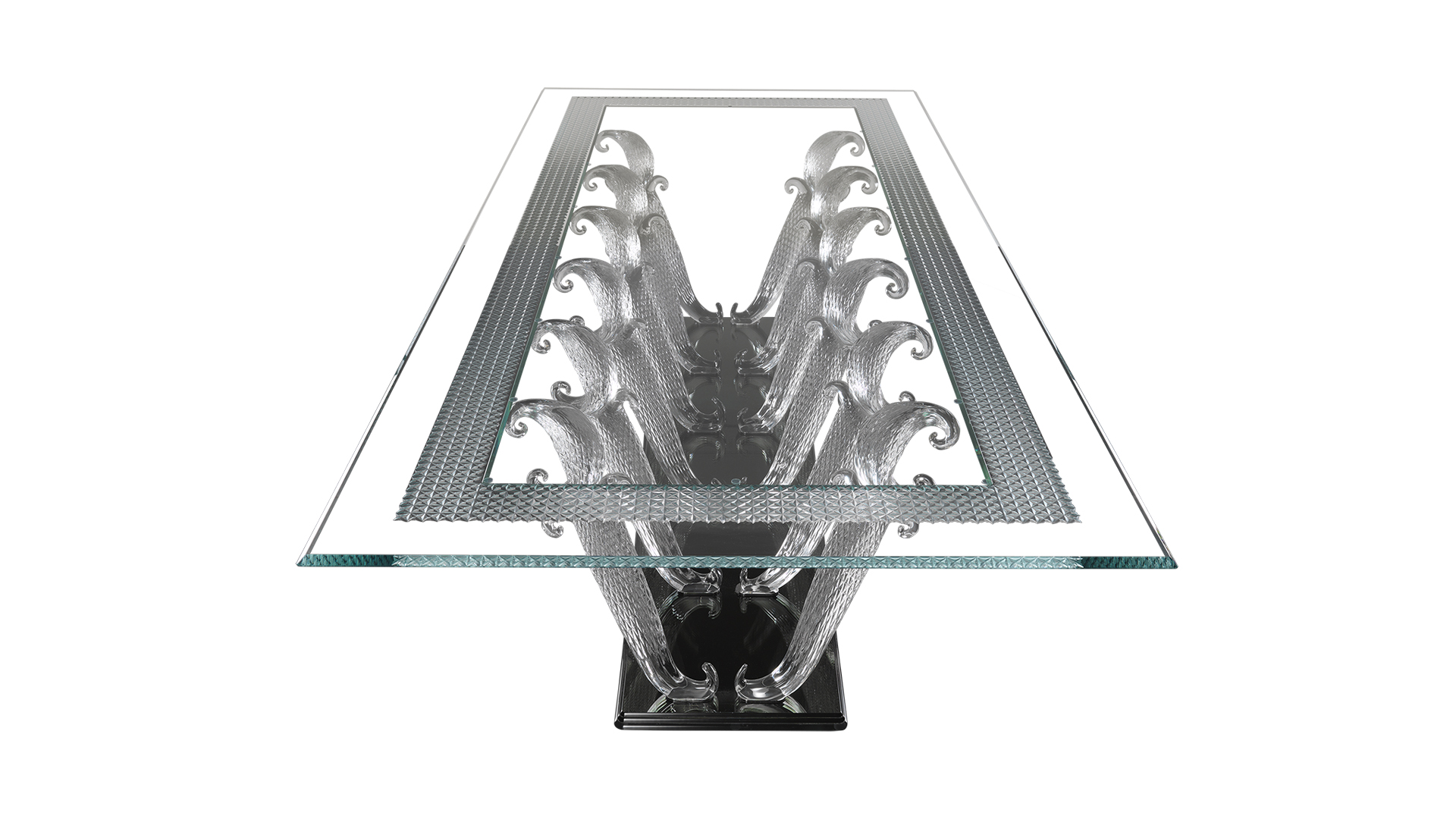 CASANOVA 72 SPECIAL Table à manger rectangulaire en verre By Reflex