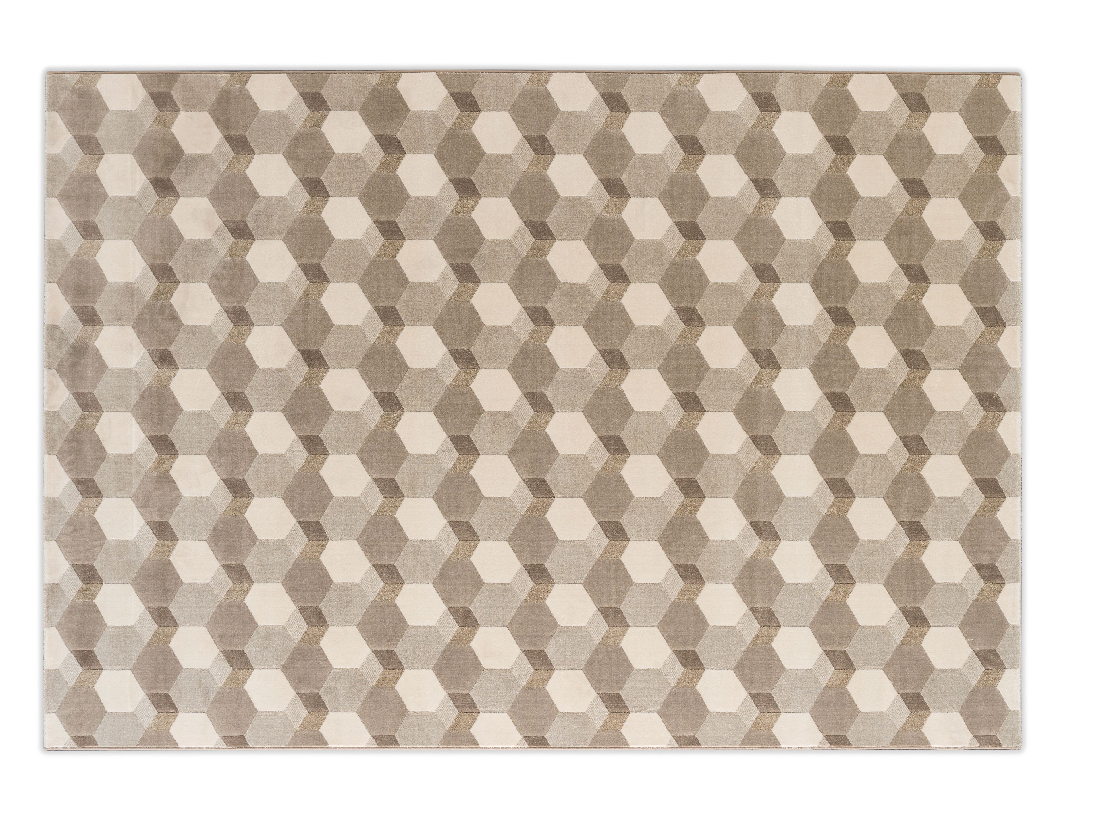 CEMENTINO Synthetic fibre rug with geometric shapes By Calligaris ...