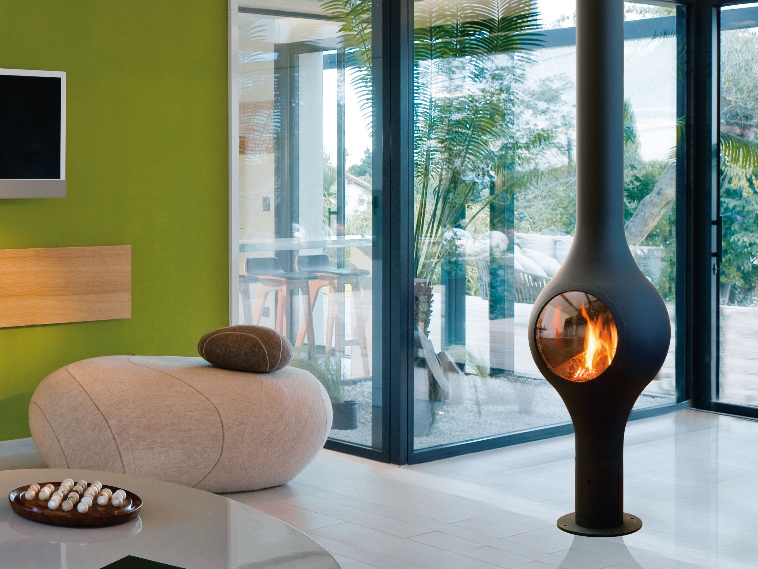 BOAFOCUS | Central fireplace Boafocus Collection By Focus creation design Dominique Imbert