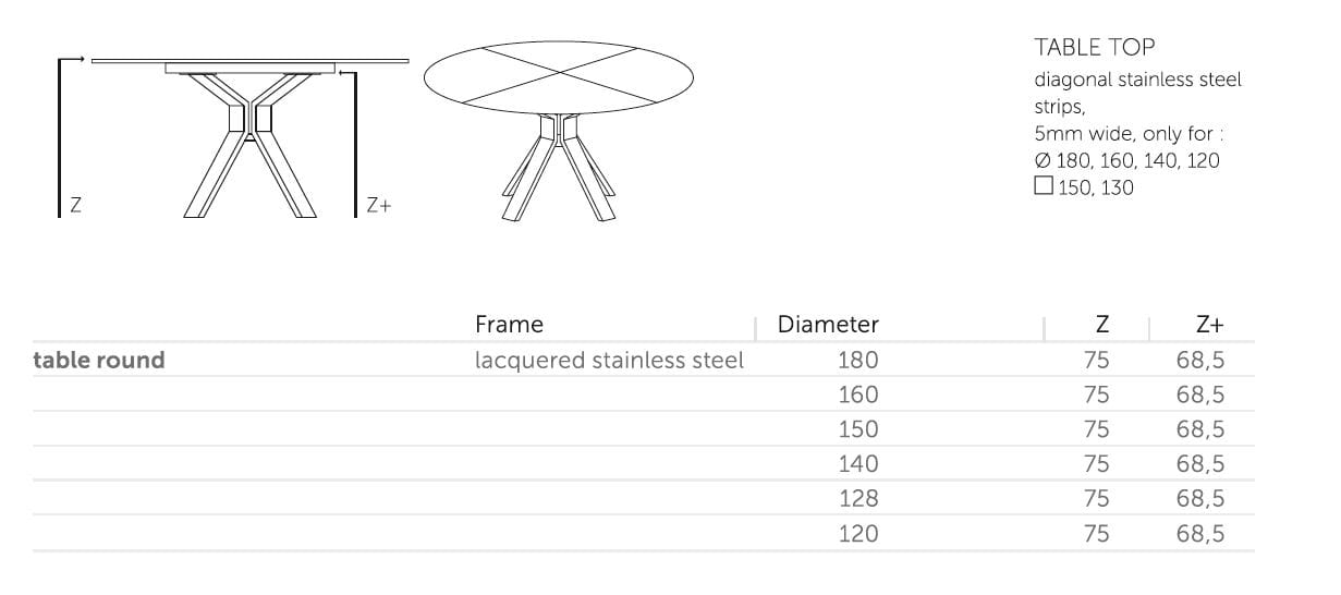 CENTRO | Round table By Joli design John Ghekiere