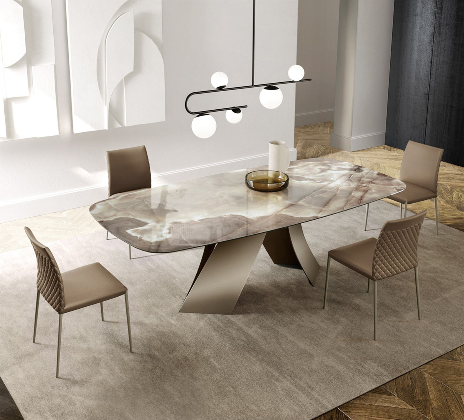 TWIST Rectangular ceramic table By EFORMA | design Moom