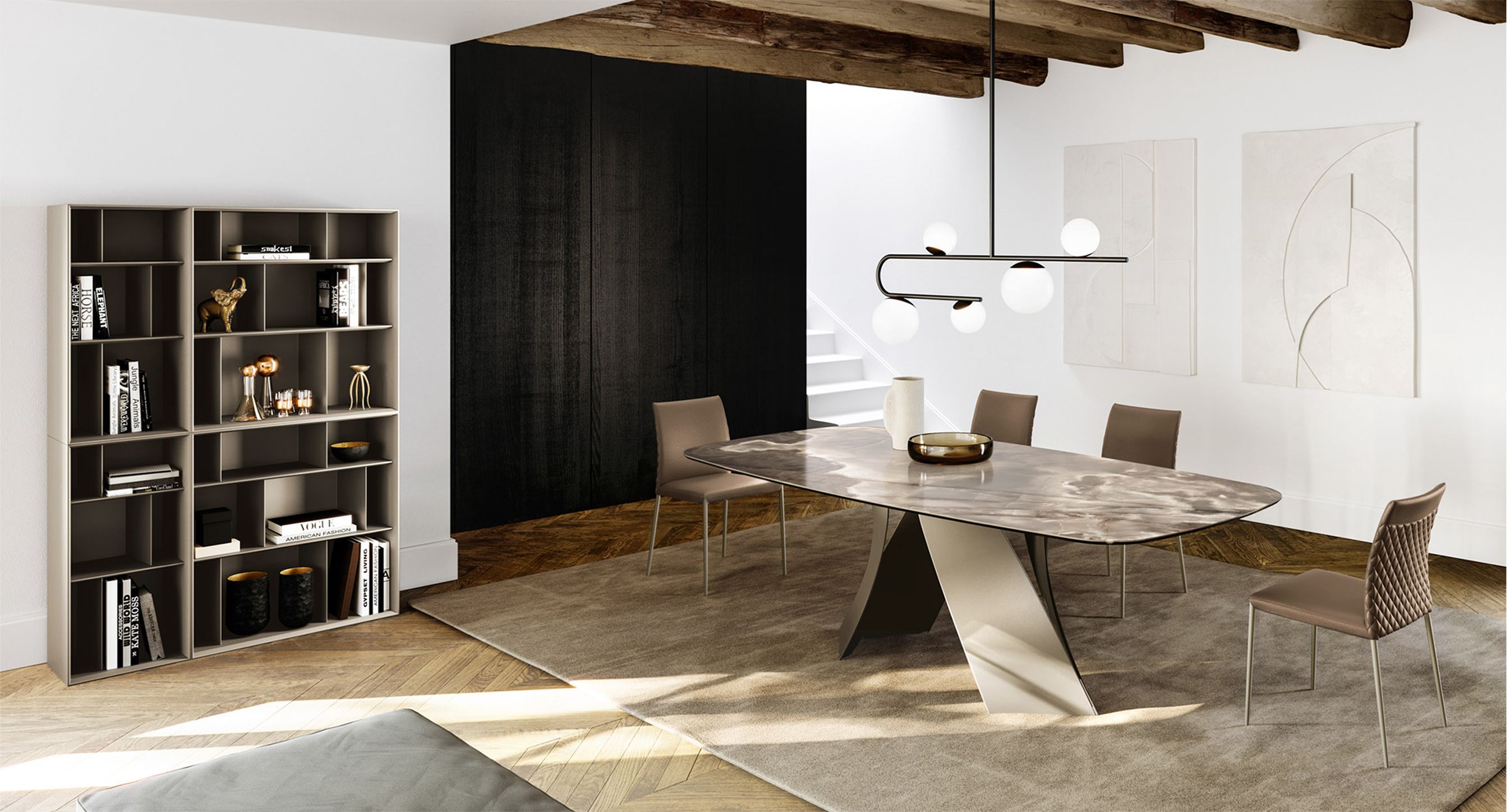 TWIST Rectangular ceramic table By EFORMA | design Moom