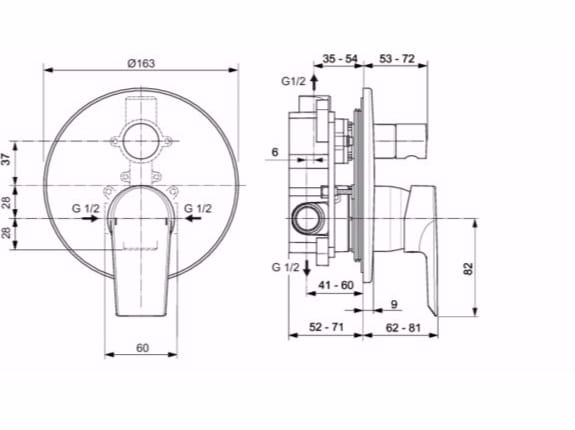 Rubinetto per vasca CERAMIX - A6549 - Ideal Standard - Edilportale