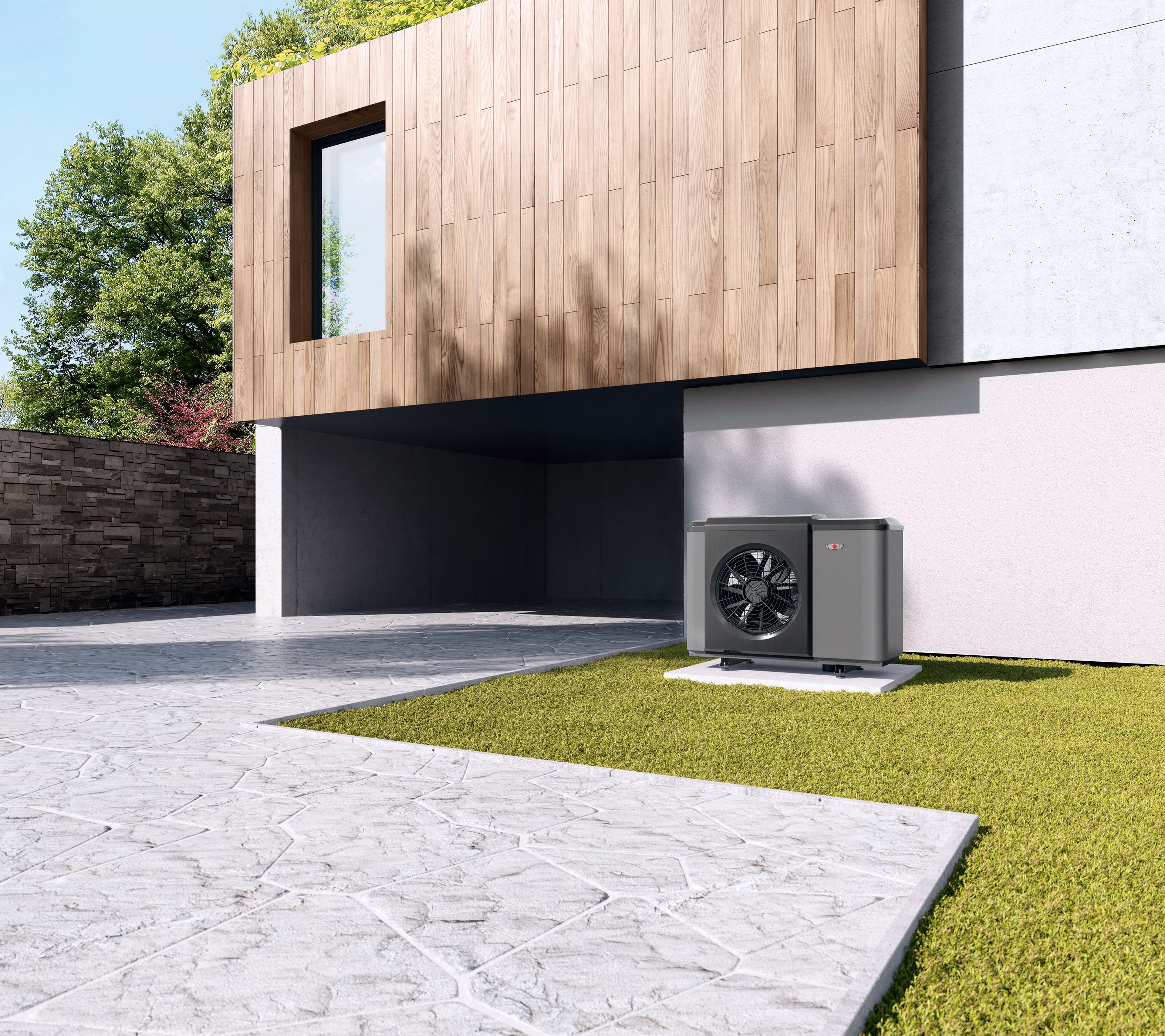 Pompa di calore ad aria/acqua in acciaio CHA - WOLF ITALIA - Edilportale
