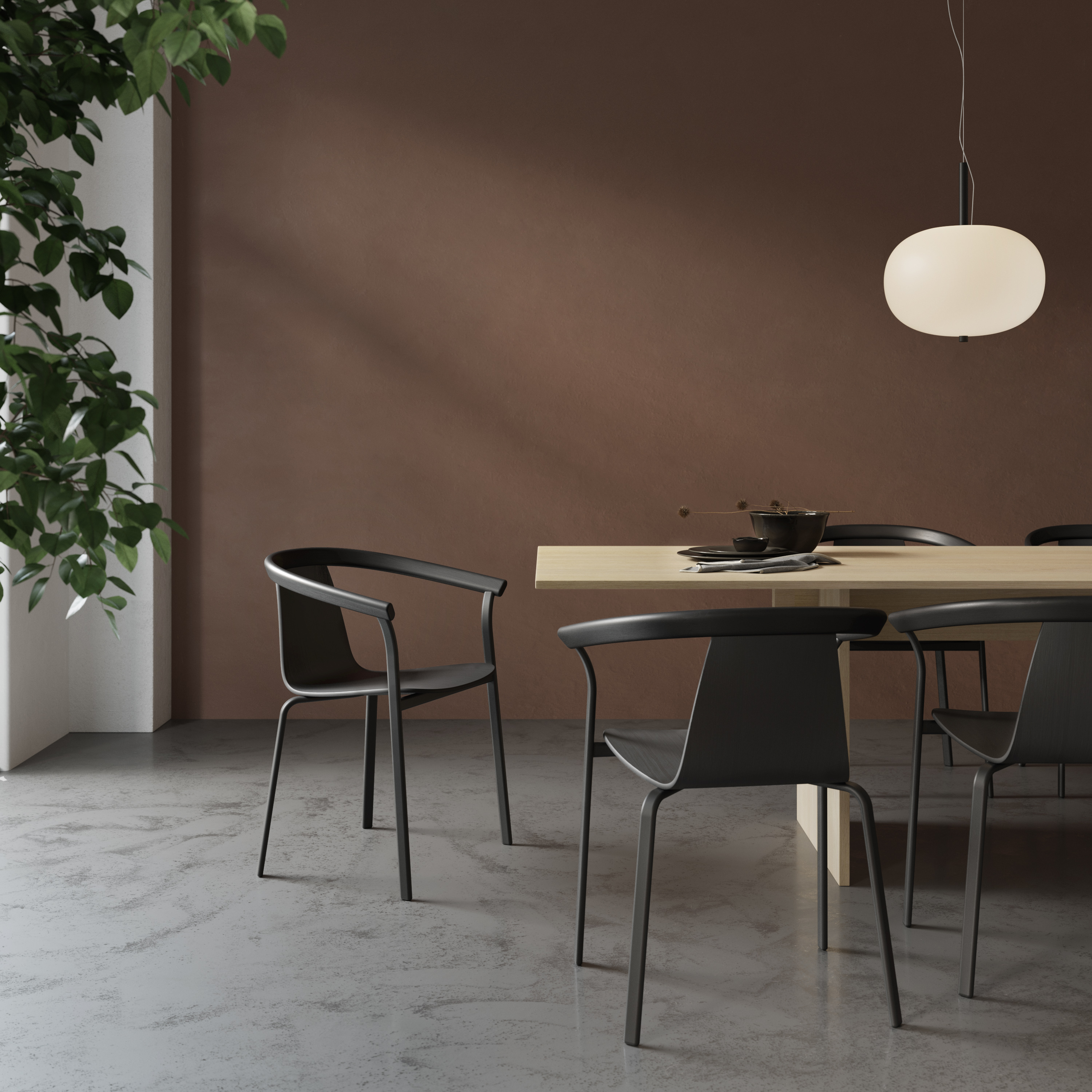 ATAL Stackable wooden chair By Alki | design Form Us With Love