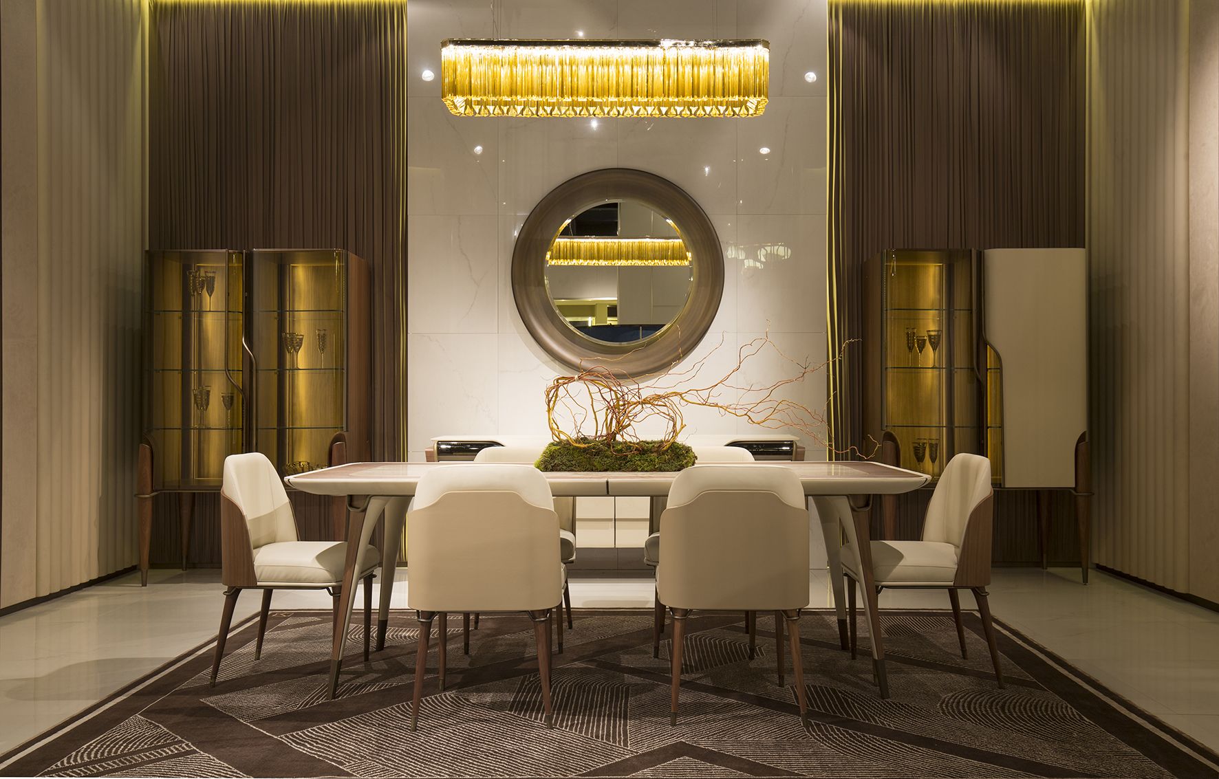 MELTING LIGHT Upholstered leather chair By Turri