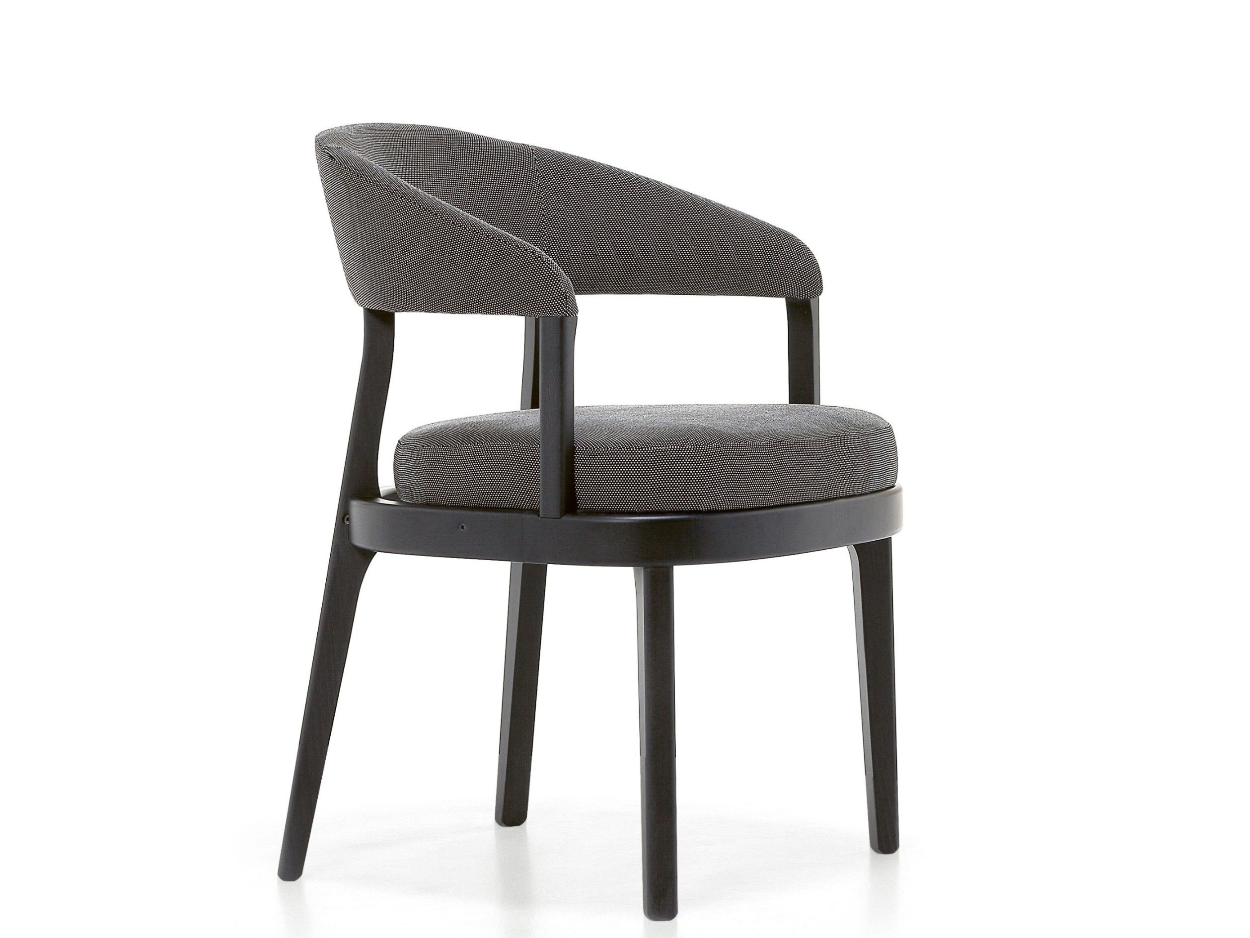 ECLIPSE Fabric chair with armrests By Very Wood | design Philippe Nigro