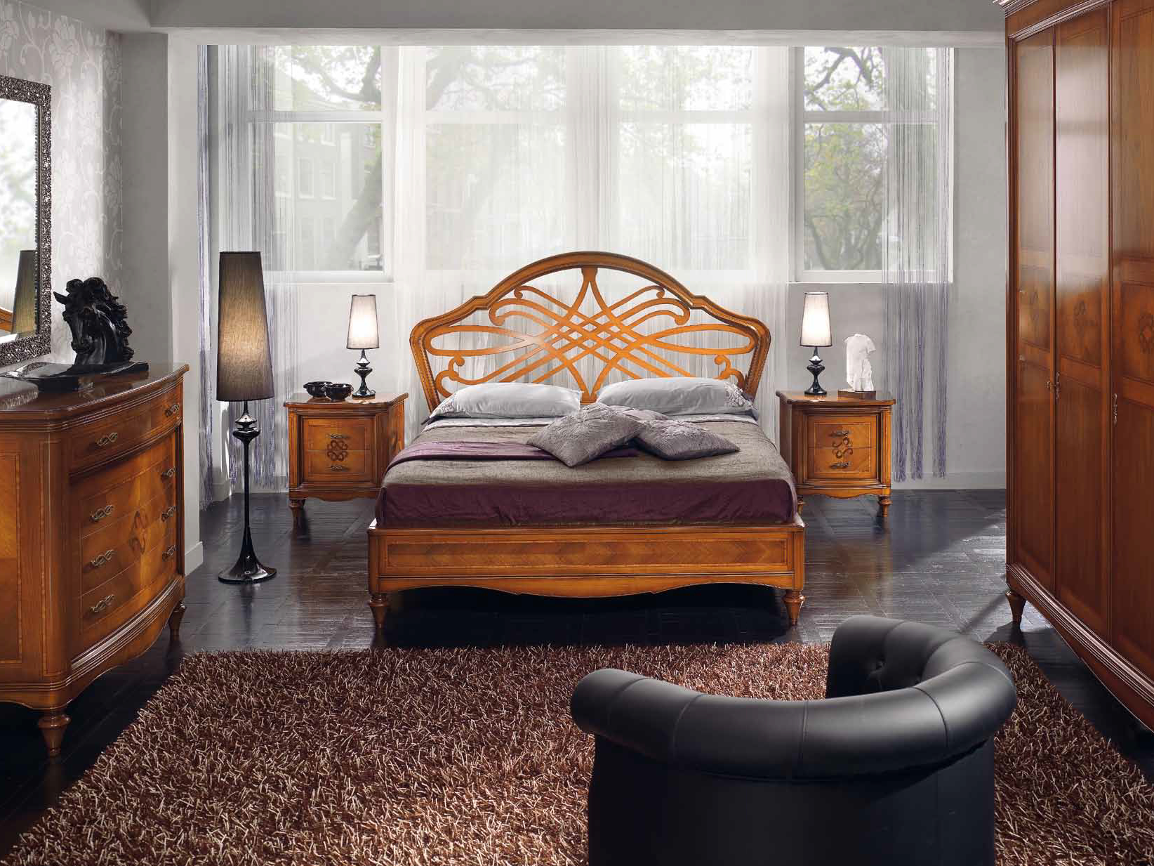 CHANEL | Solid wood bed Chanel Collection By Arvestyle