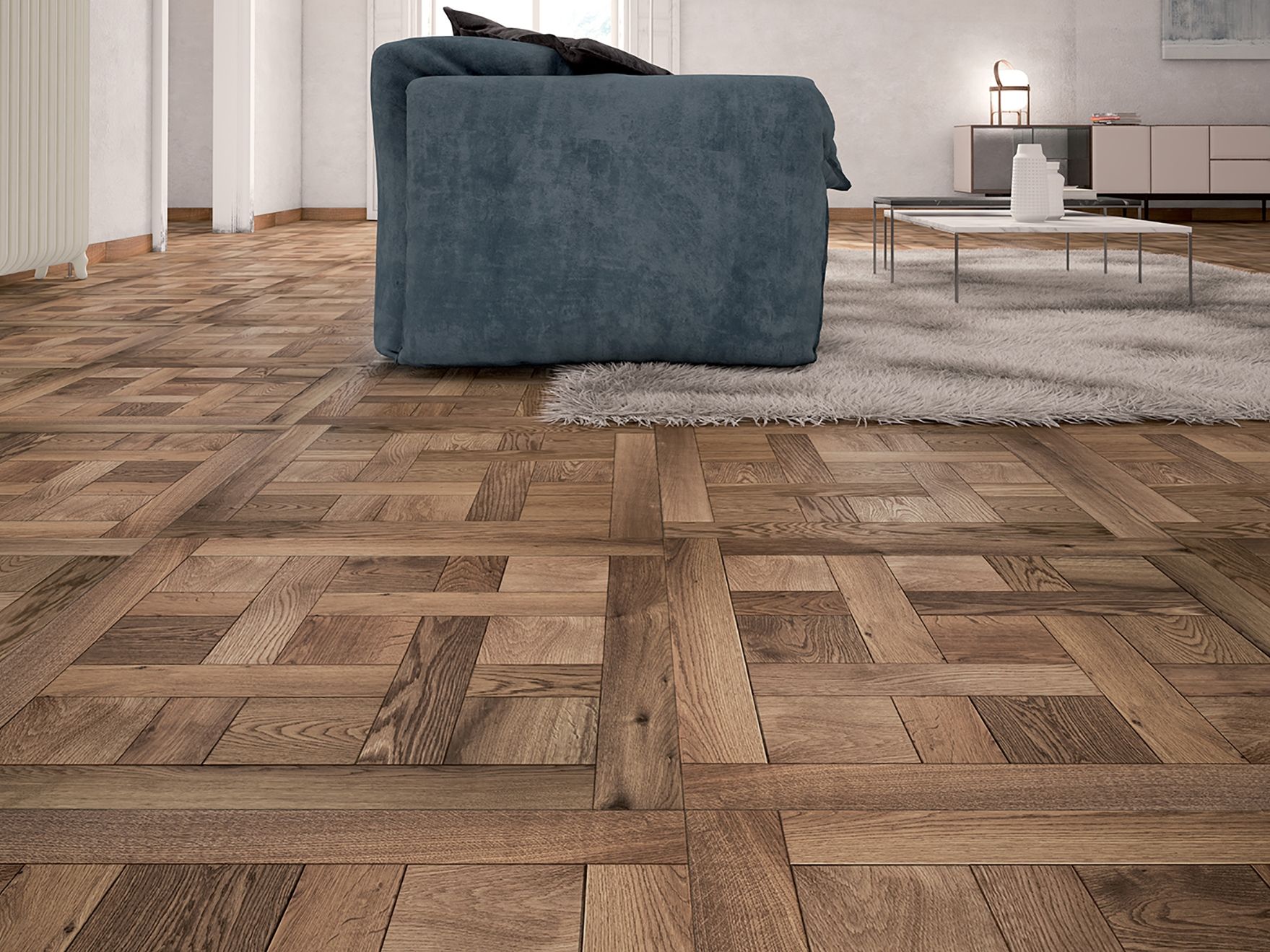2 layers brushed wooden parquet CHANTILLY By Alma by Giorio