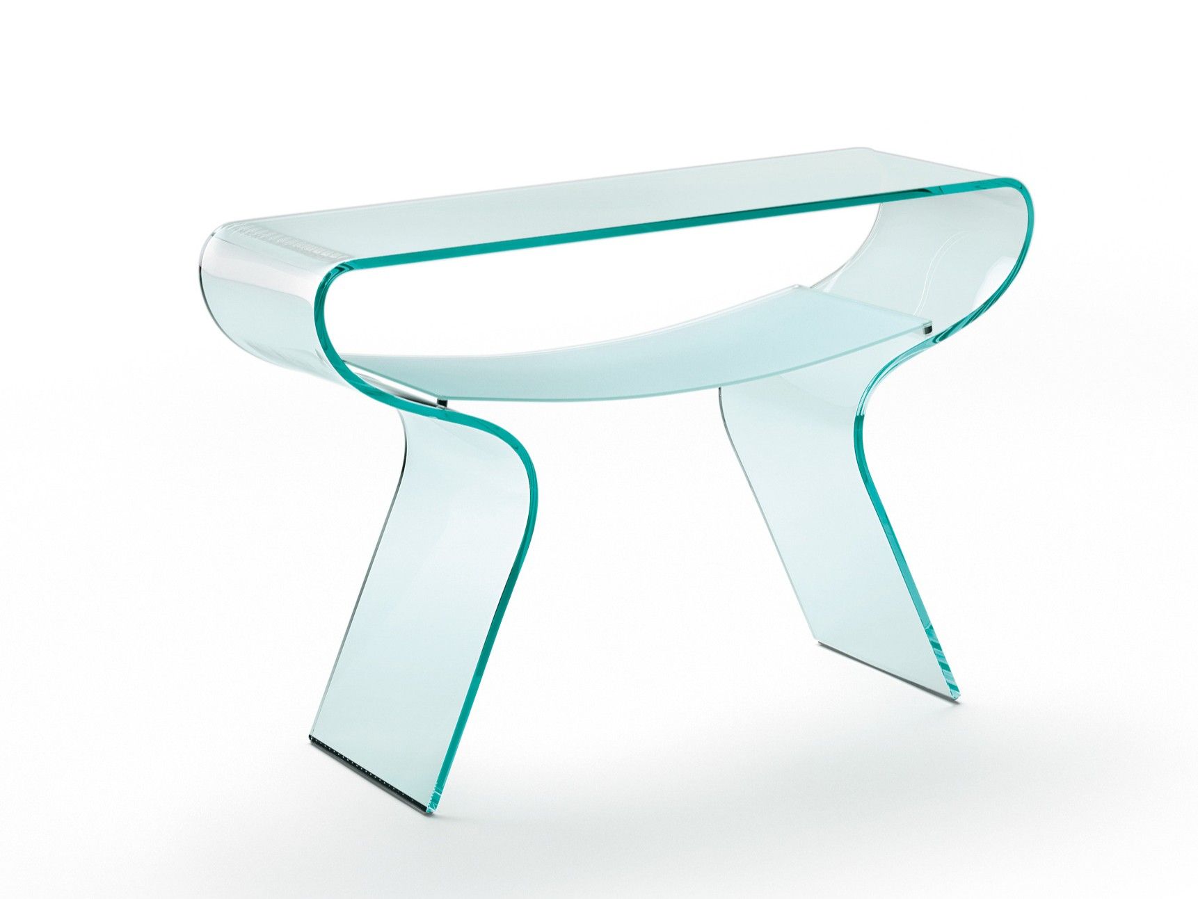CHARLOTTE Glass console table By Fiam Italia | design Prospero Rasulo