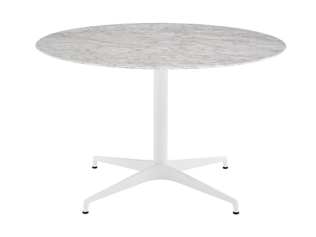 Round marble table with 4-star base CIVIC | Marble table Civic ...