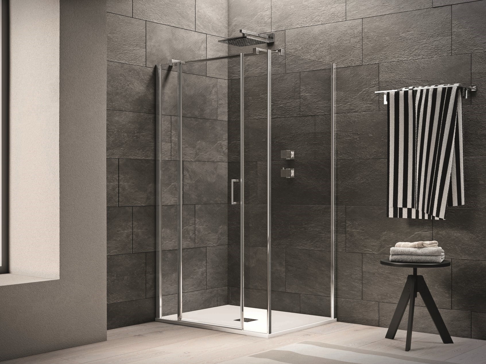 CLAIRE DESIGN - 4 | Box doccia angolare Box doccia angolare in vetro in ...