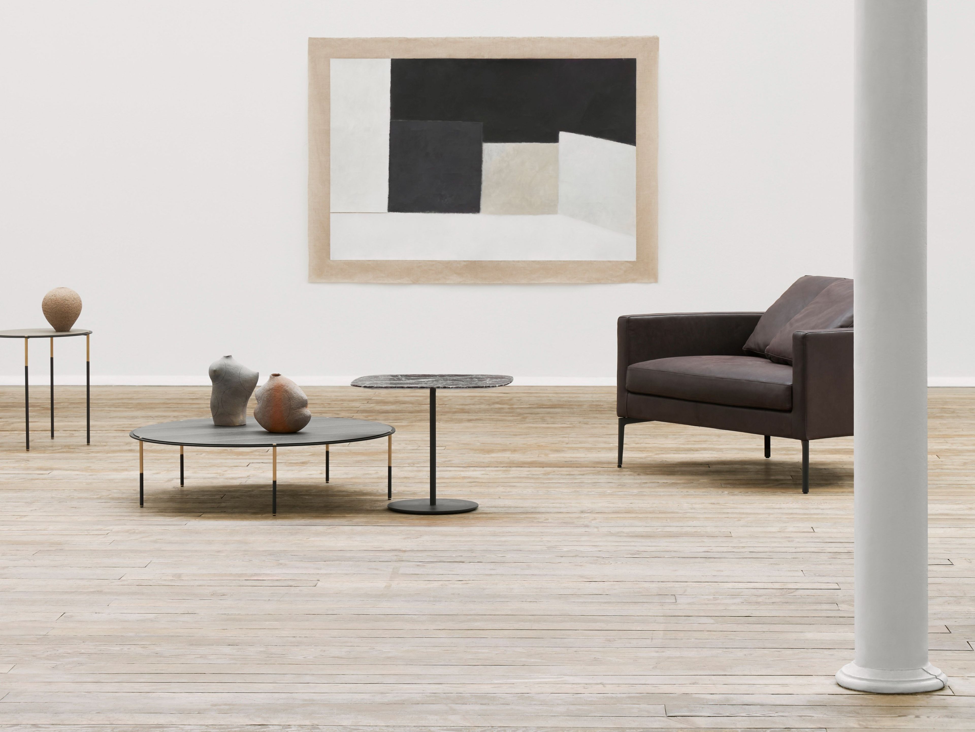 CLAN | Leather armchair Leather armchair with armrests By Living Divani ...