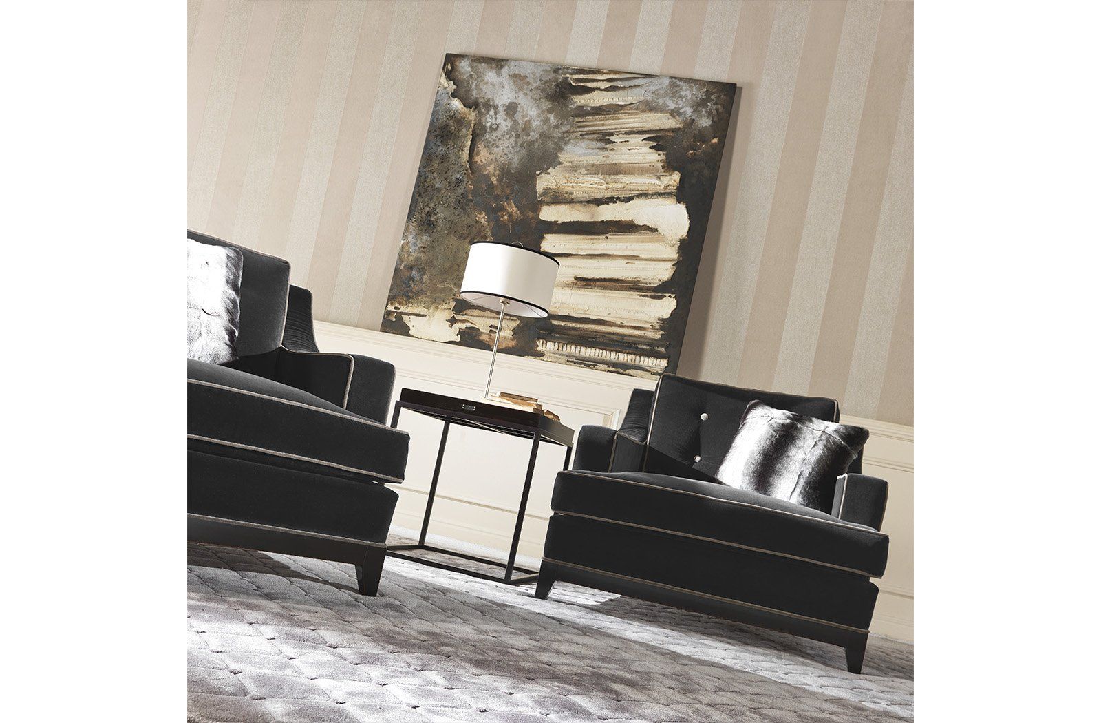 CLARK | Velvet armchair Clark Collection By Gianfranco Ferré Home