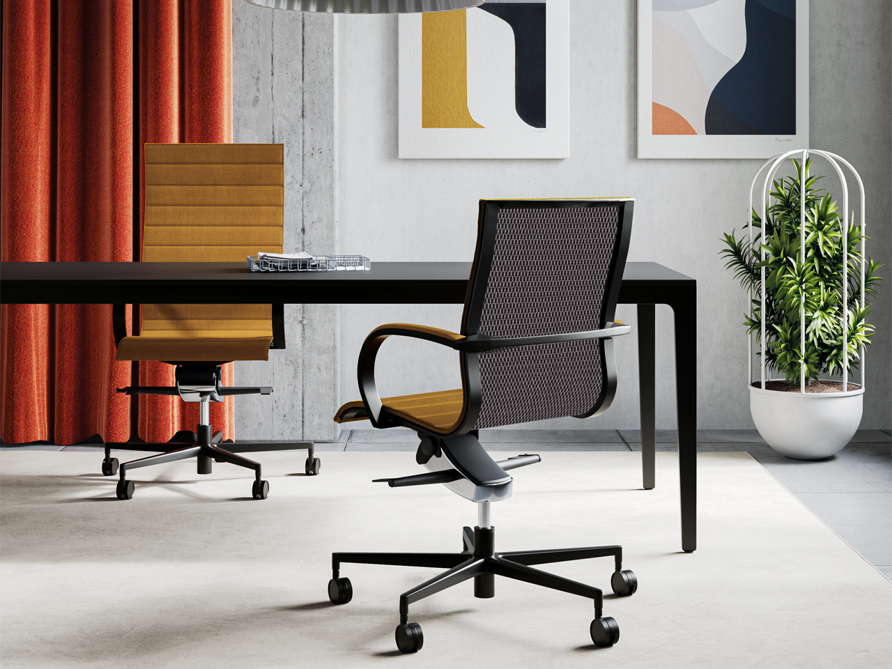 CLASSE 2 EM 202 BASIC | Office chair with armrests Swivel height ...