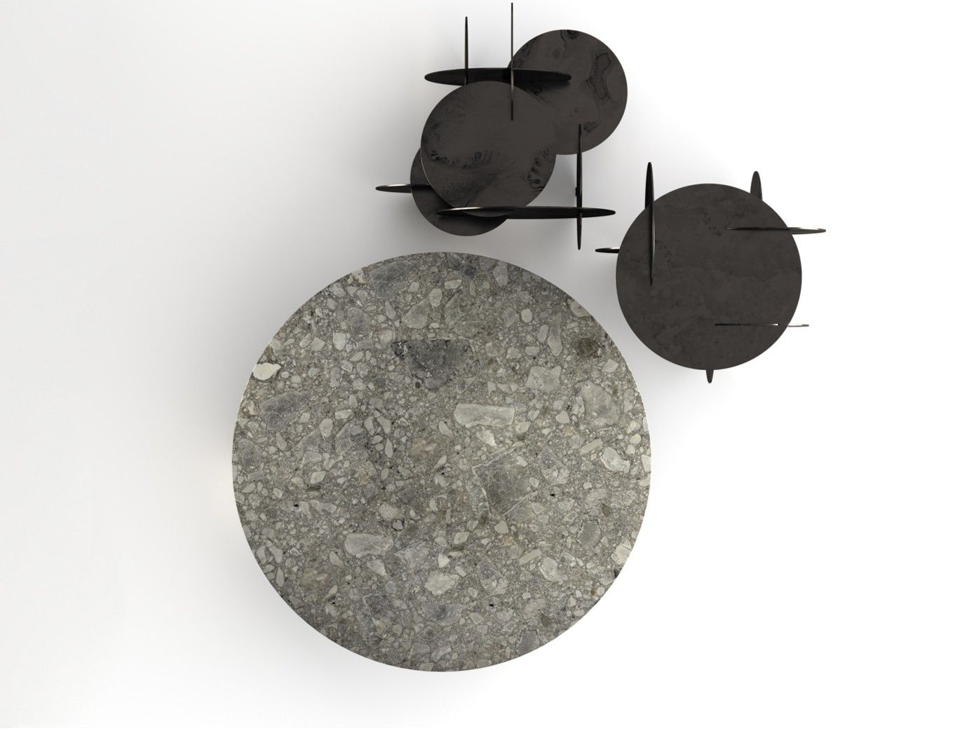 CLEMO Round marble coffee table By Gallotti&Radice | design Massimo ...