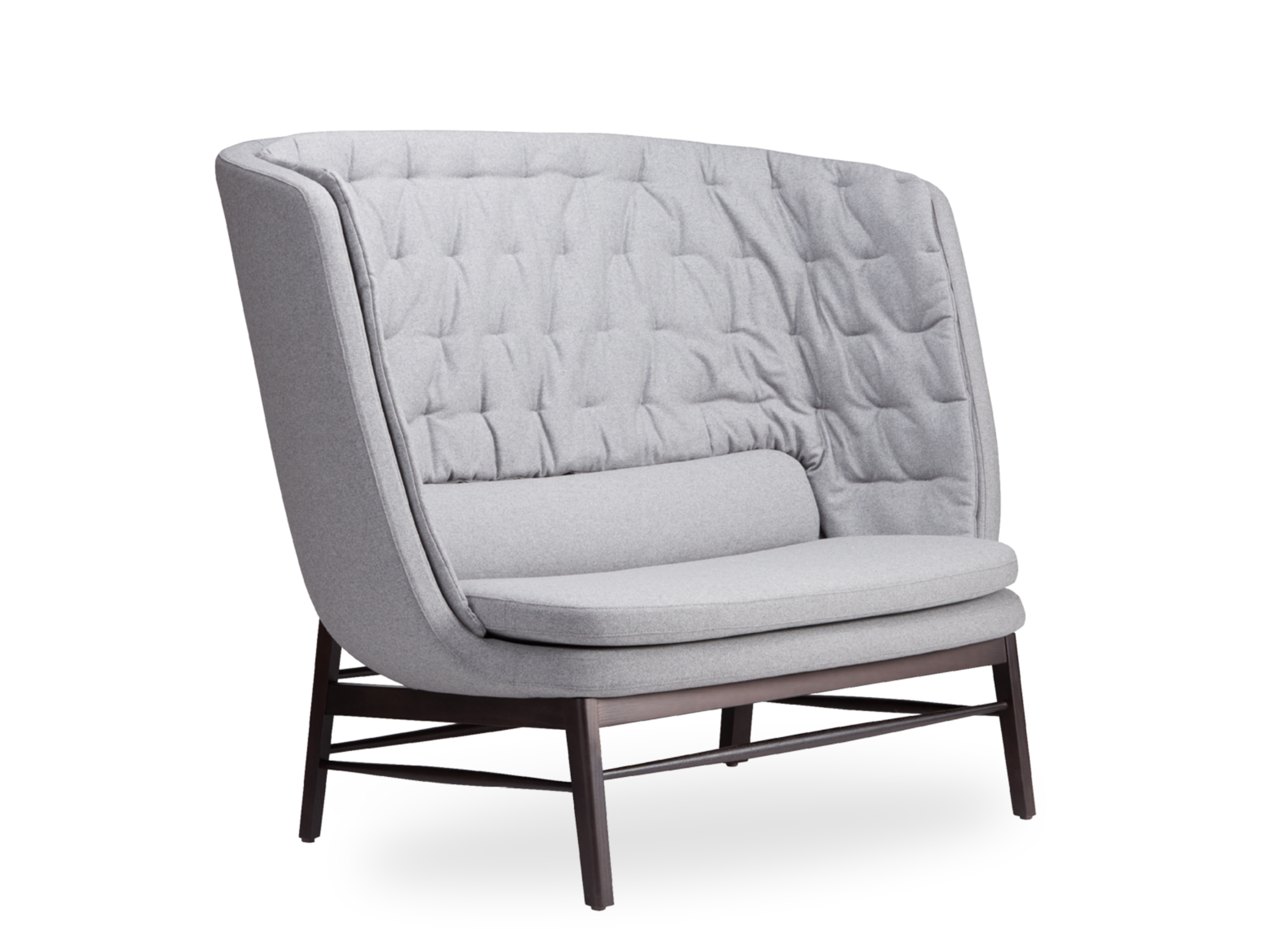 CLEO WOOD Fabric small sofa high-back By ROSSIN | design Archirivolto ...