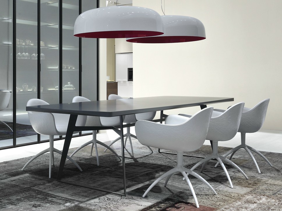 Rectangular wood veneer table CLIPPER | Table By poliform design Carlo ...