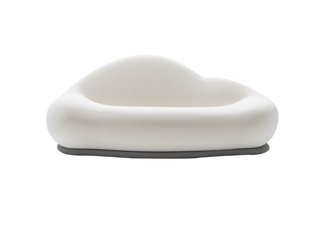 Curved 2 seater fabric sofa CLOUD By grado design