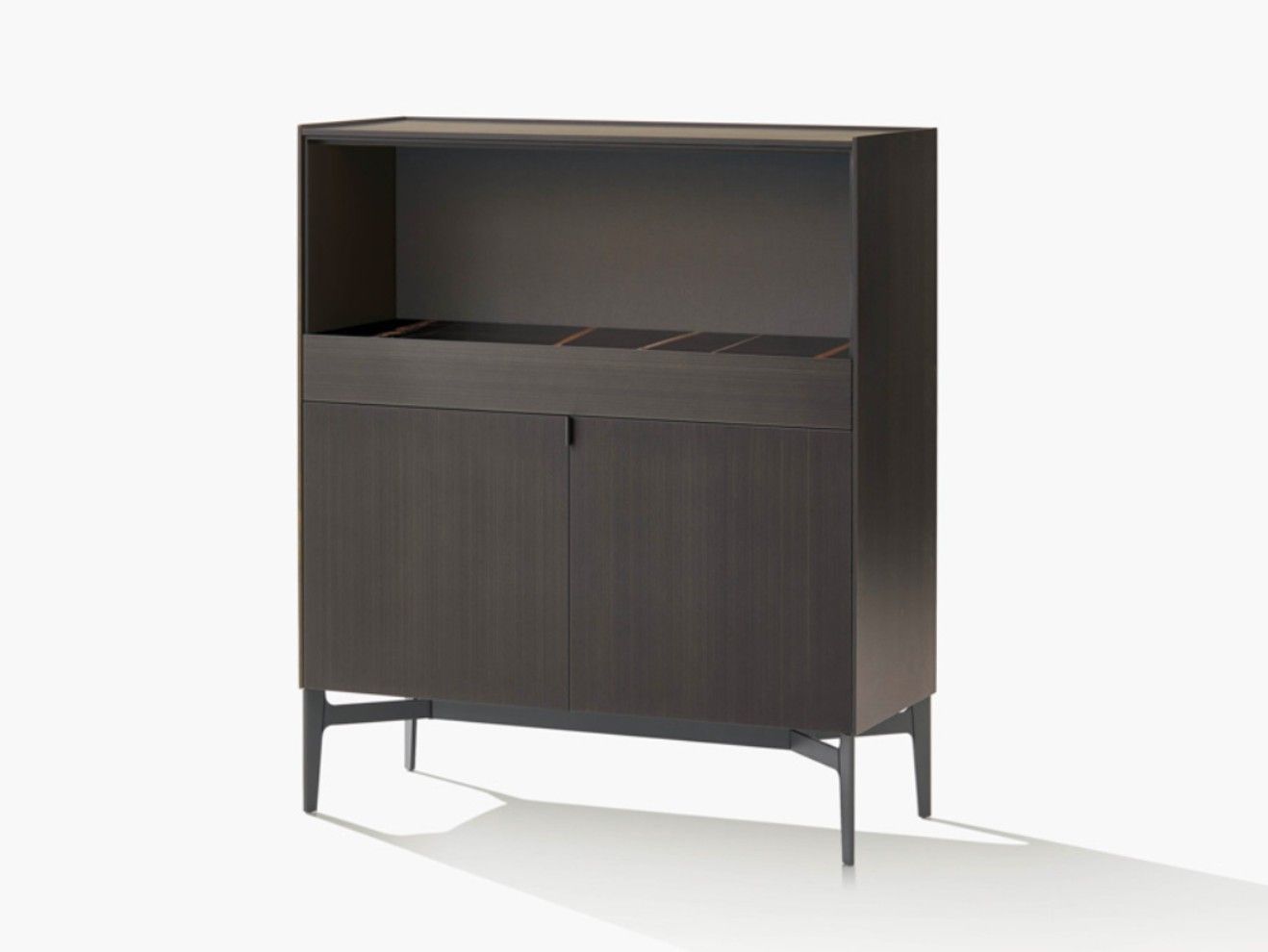 CODE Wooden highboard with doors By Poliform