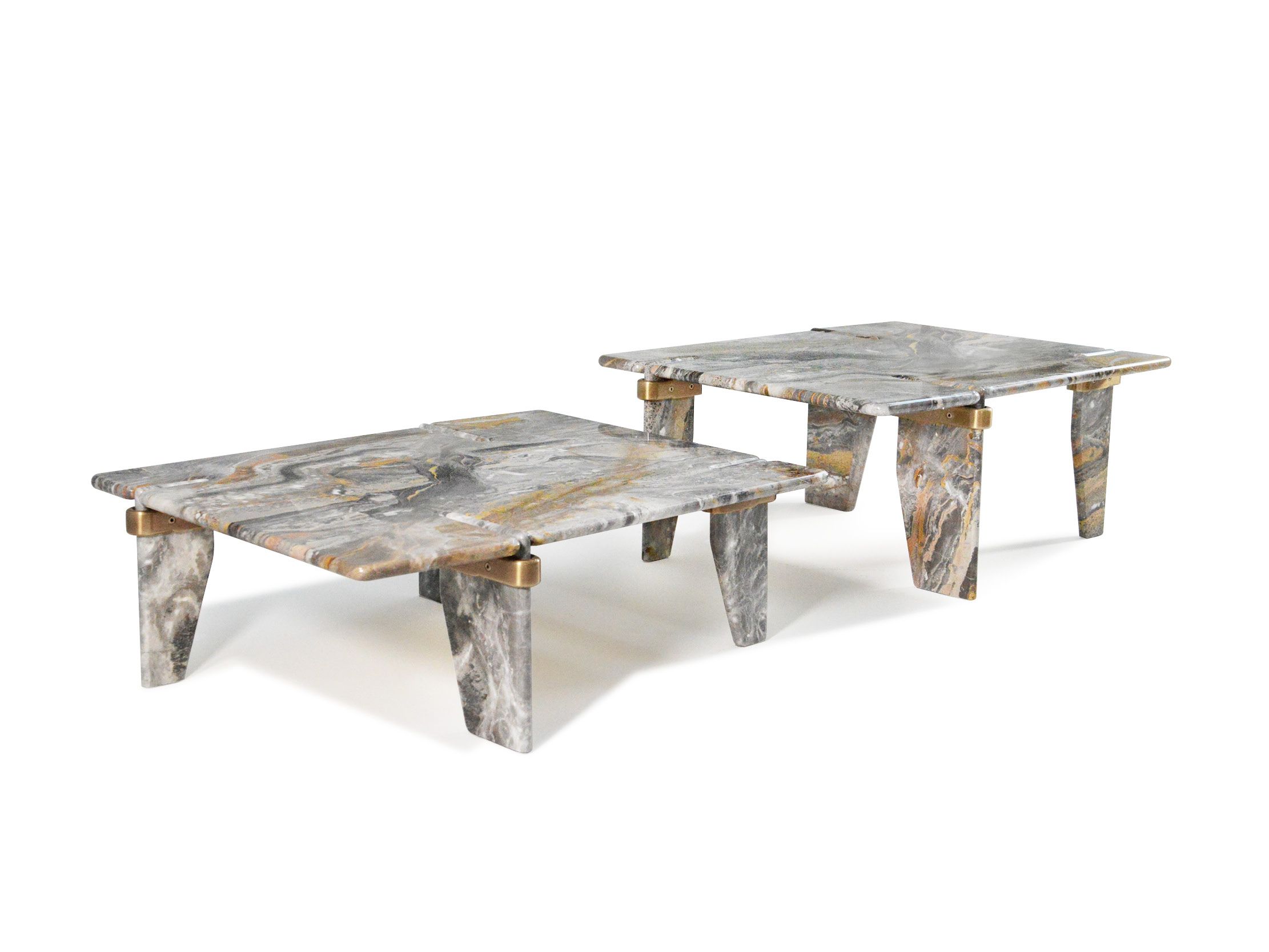 OVERLAP Square marble coffee table for living room By HESSENTIA ...