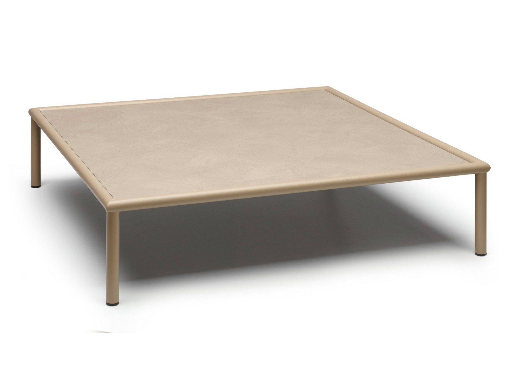FLAP Low square Side table with coated steel frame and HPL top By SCAB ...