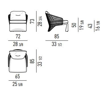 COLETTE Armchair By Minotti | design Rodolfo Dordoni