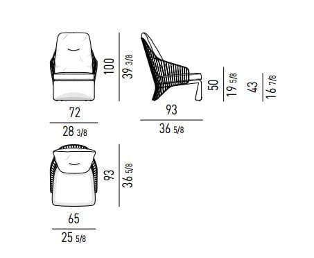 COLETTE | Bergere armchair By Minotti design Rodolfo Dordoni