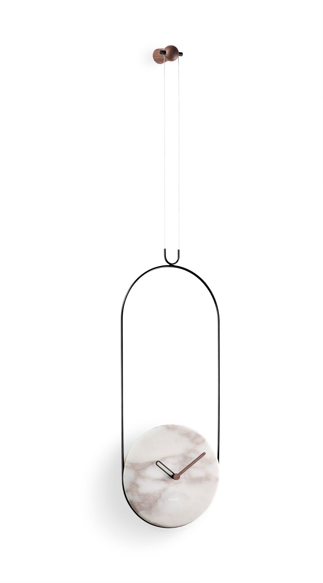 Wall-mounted Calacatta Oro marble clock COLGANTE | Calacatta Oro marble ...