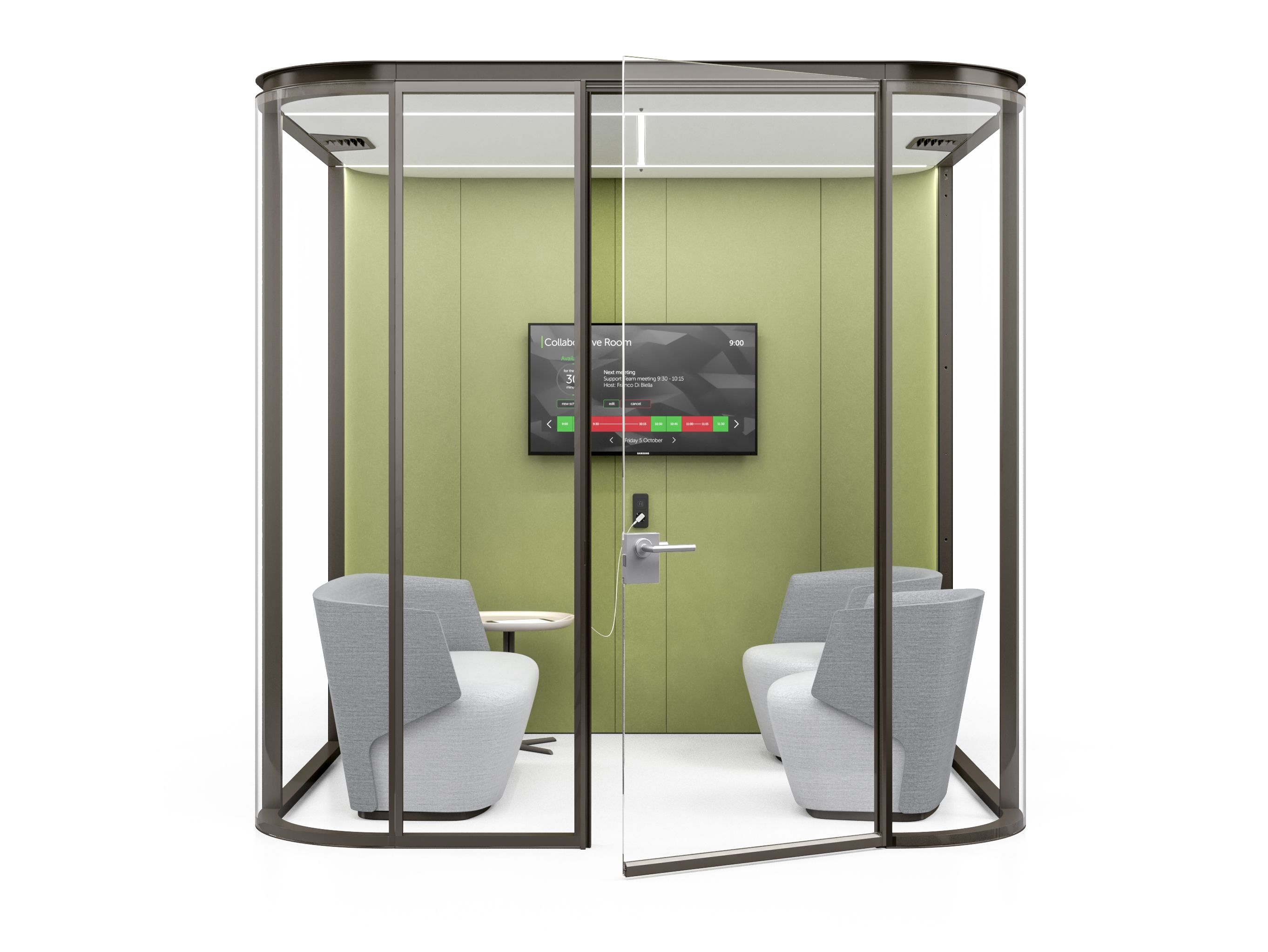 Acoustic fabric office booth COLLABORATIVE ROOM M By ESTEL GROUP design ...
