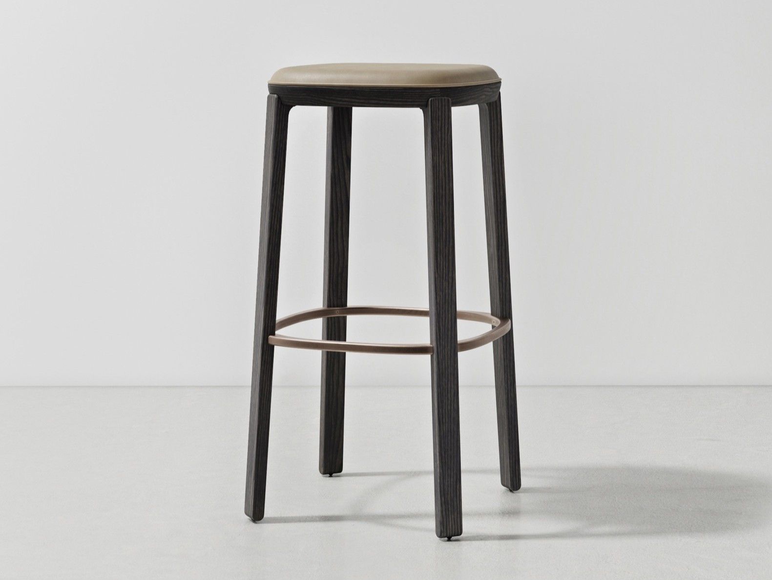 COLLETTE High ash stool with integrated cushion By District Eight