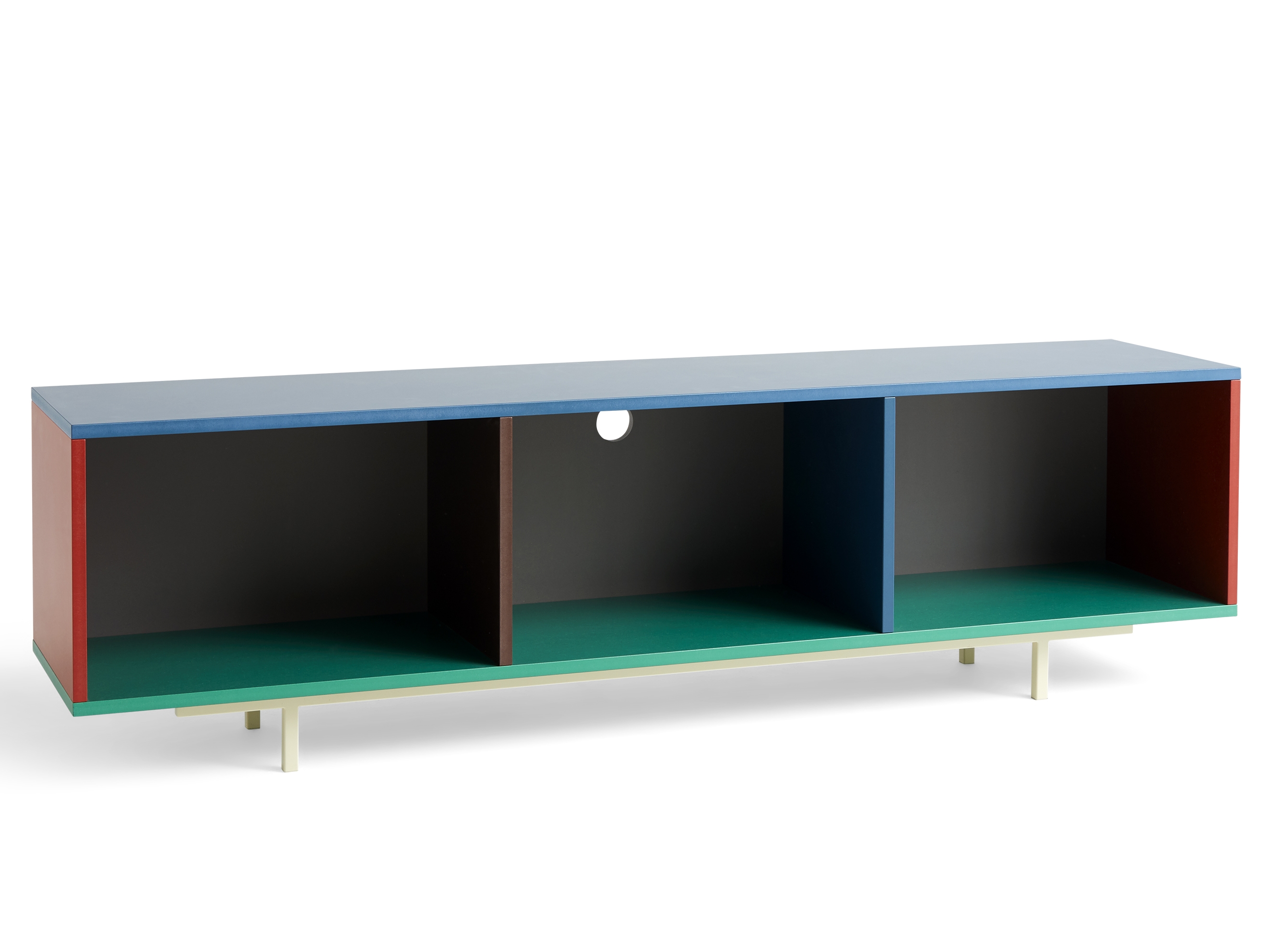 COLOUR CABINET L MDF TV cabinet with cable management By Hay | design ...