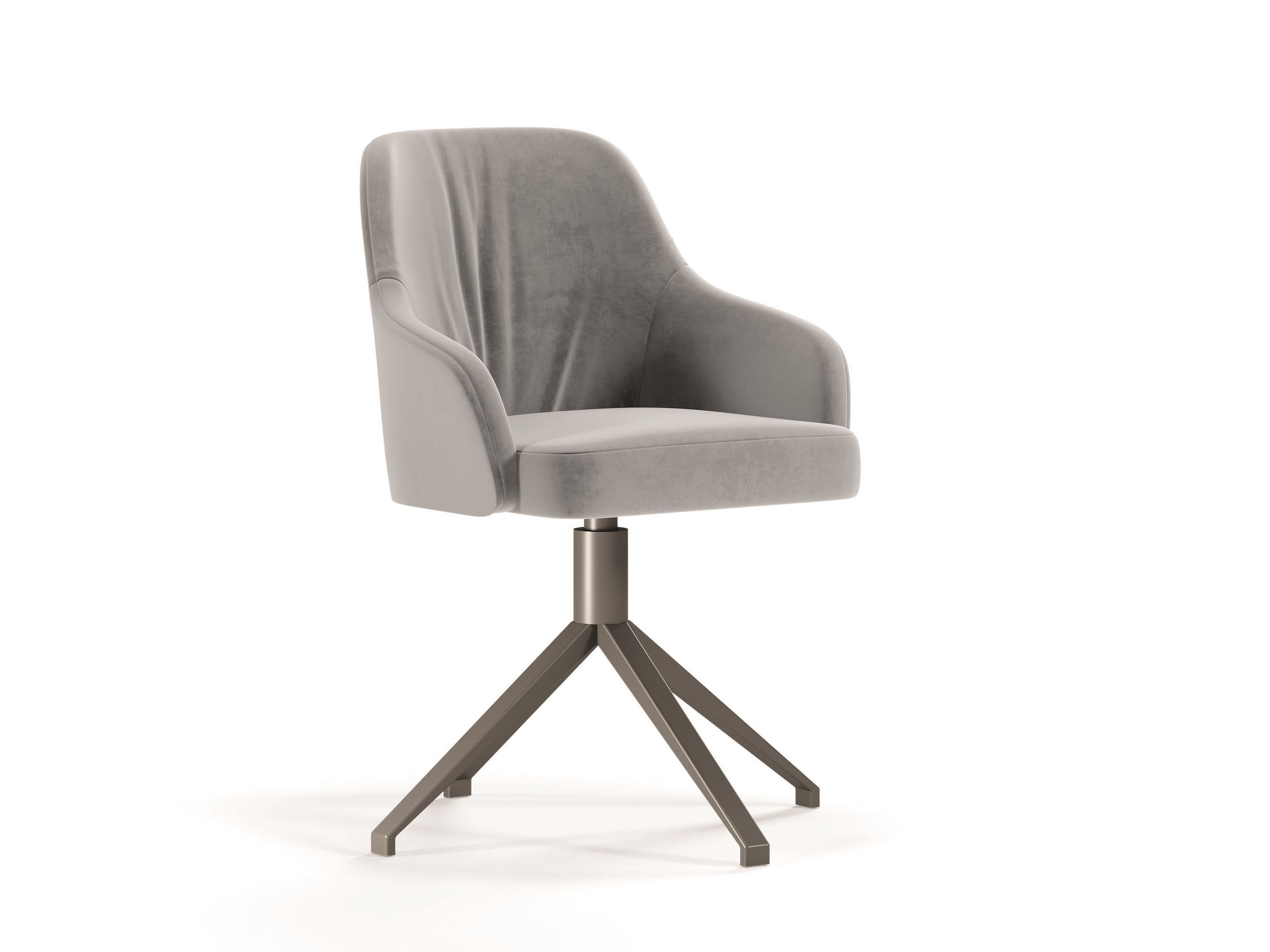 COMFORT Trestle-based fabric office chair with armrests By Reflex