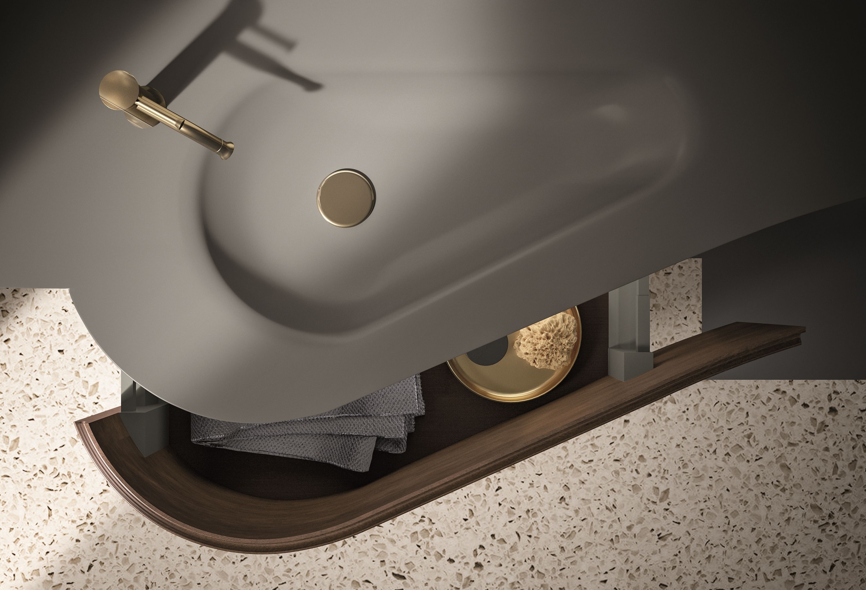 Lacquered wall-mounted vanity unit VERSA COMP. 1 Versa Collection By ...