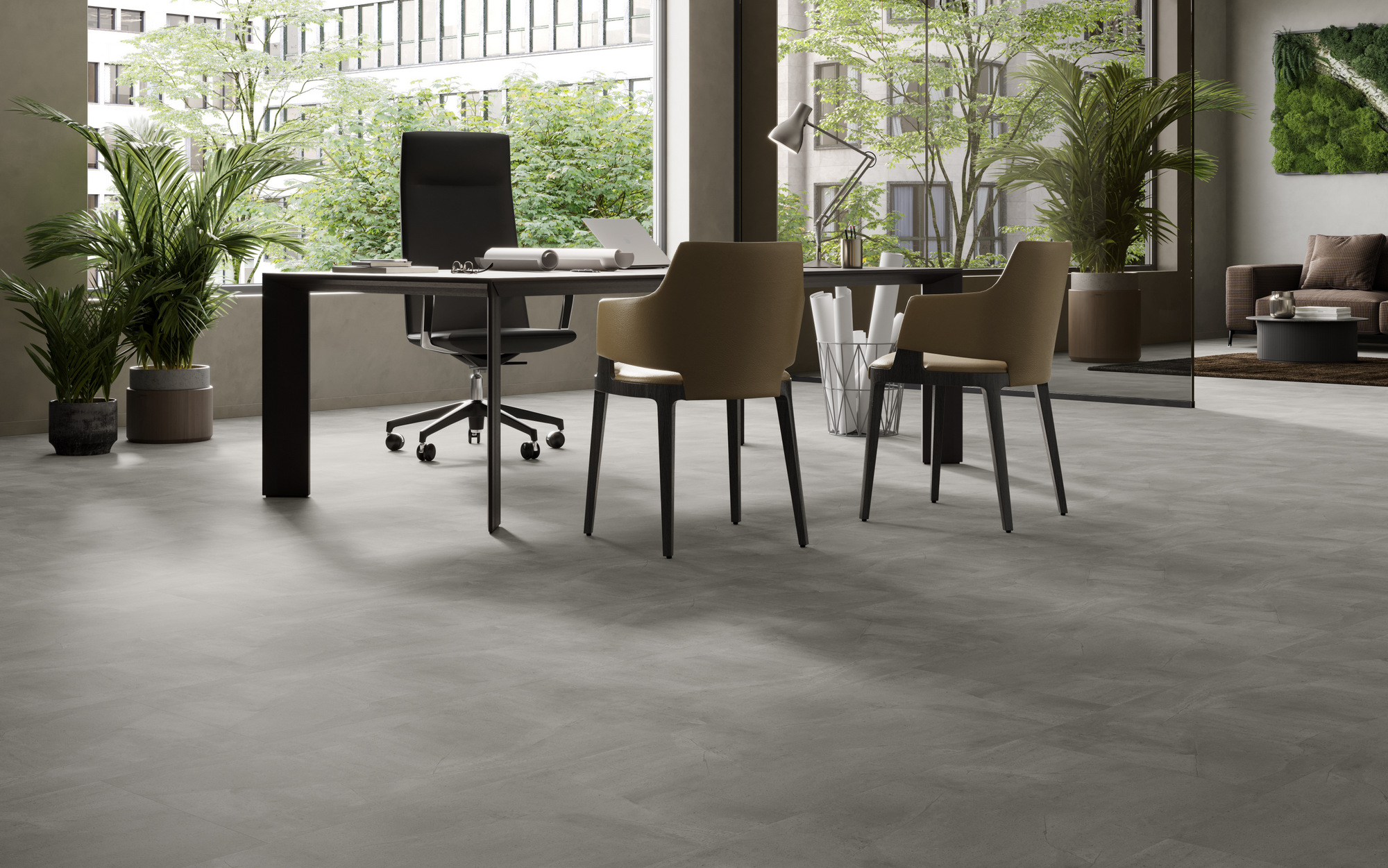 SPC flooring with concrete effect CONCRETO PIETRA CATTEDRALE Concreto ...