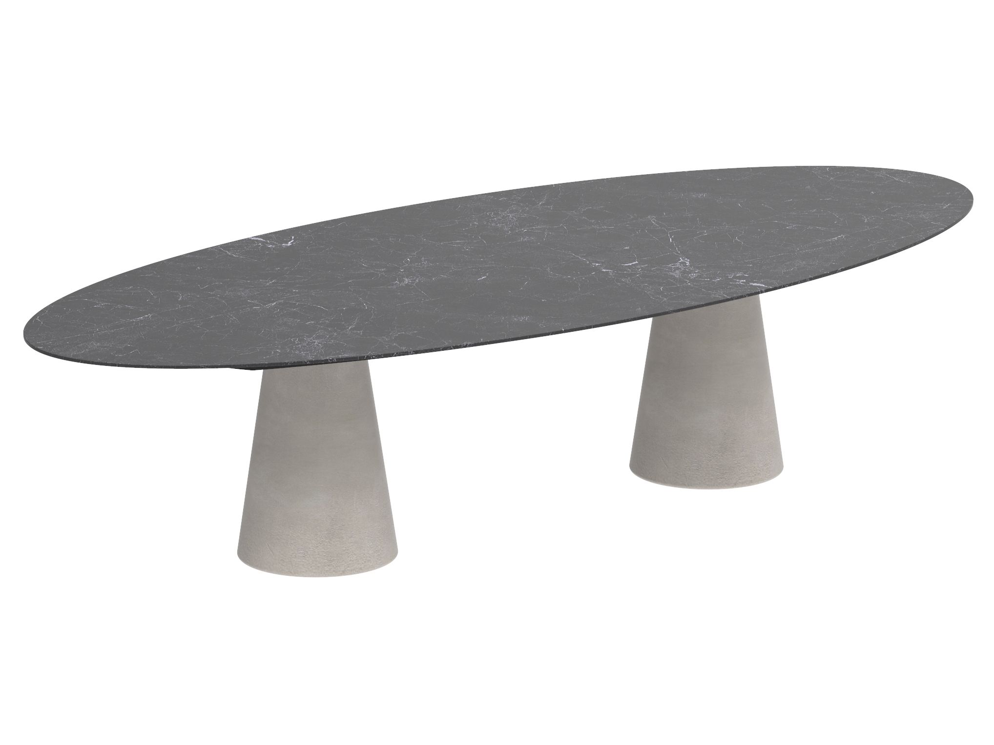 CONIX Oval Ductal® garden table By Royal Botania | design Kris Van Puyvelde