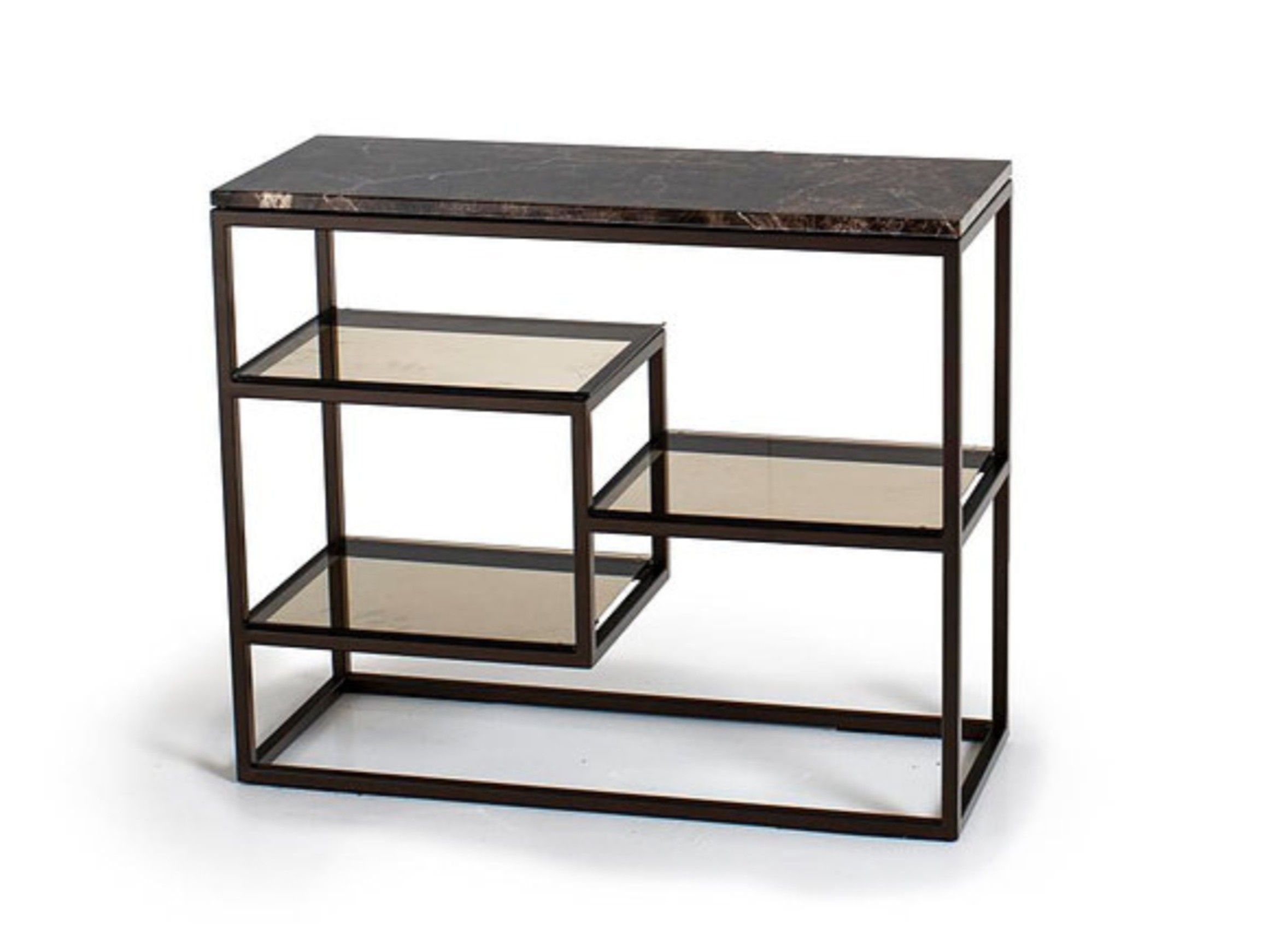Rectangular console table with shelving SQUARE | Console table Square ...