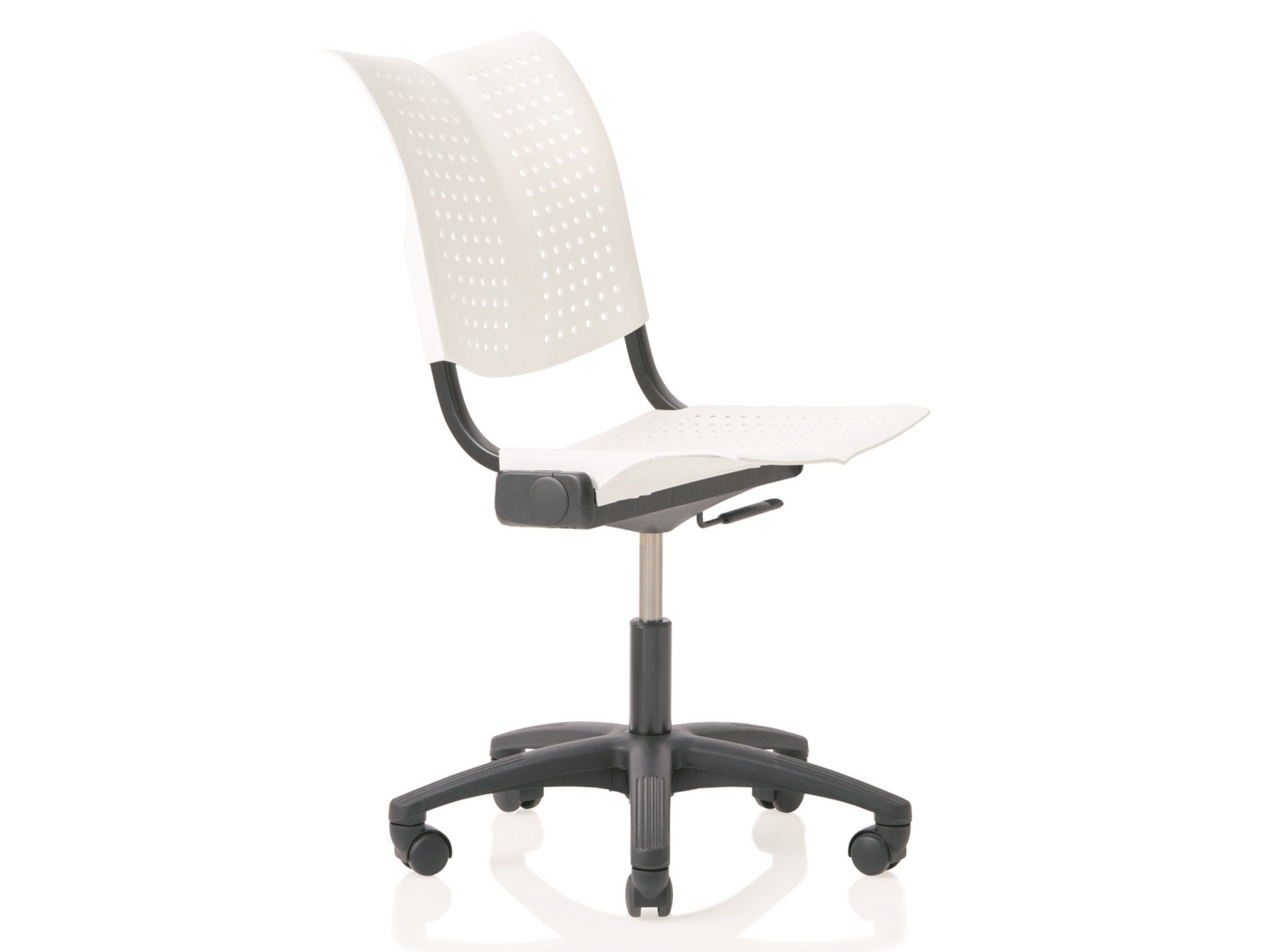 CONVENTIO WING 9812 Plastic office chair with castors with 5-Spoke base ...