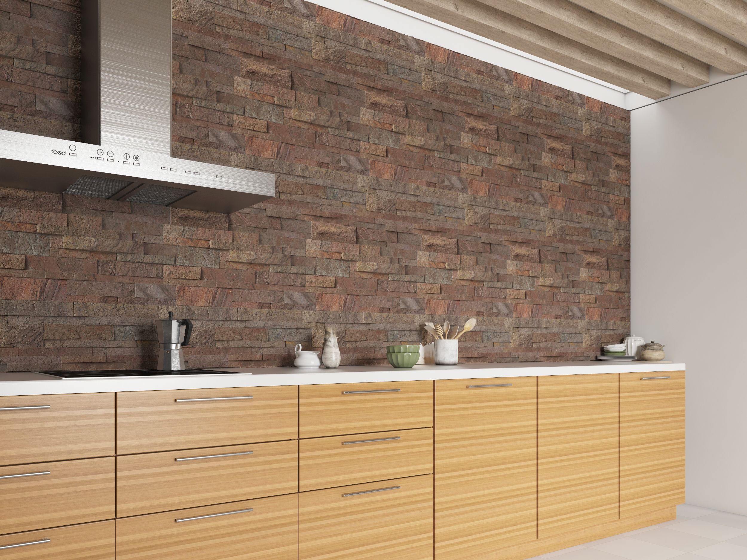 Rivestimento tridimensionale in pietra naturale COPPER NATURAL ...