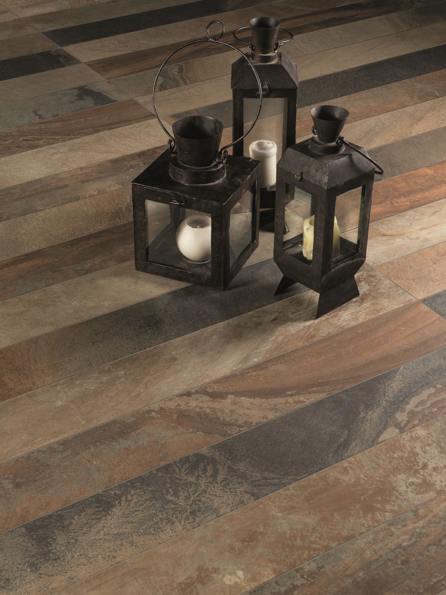 CORNERSTONE SLATE MULTICOLOR Indoor/outdoor porcelain stoneware wall ...