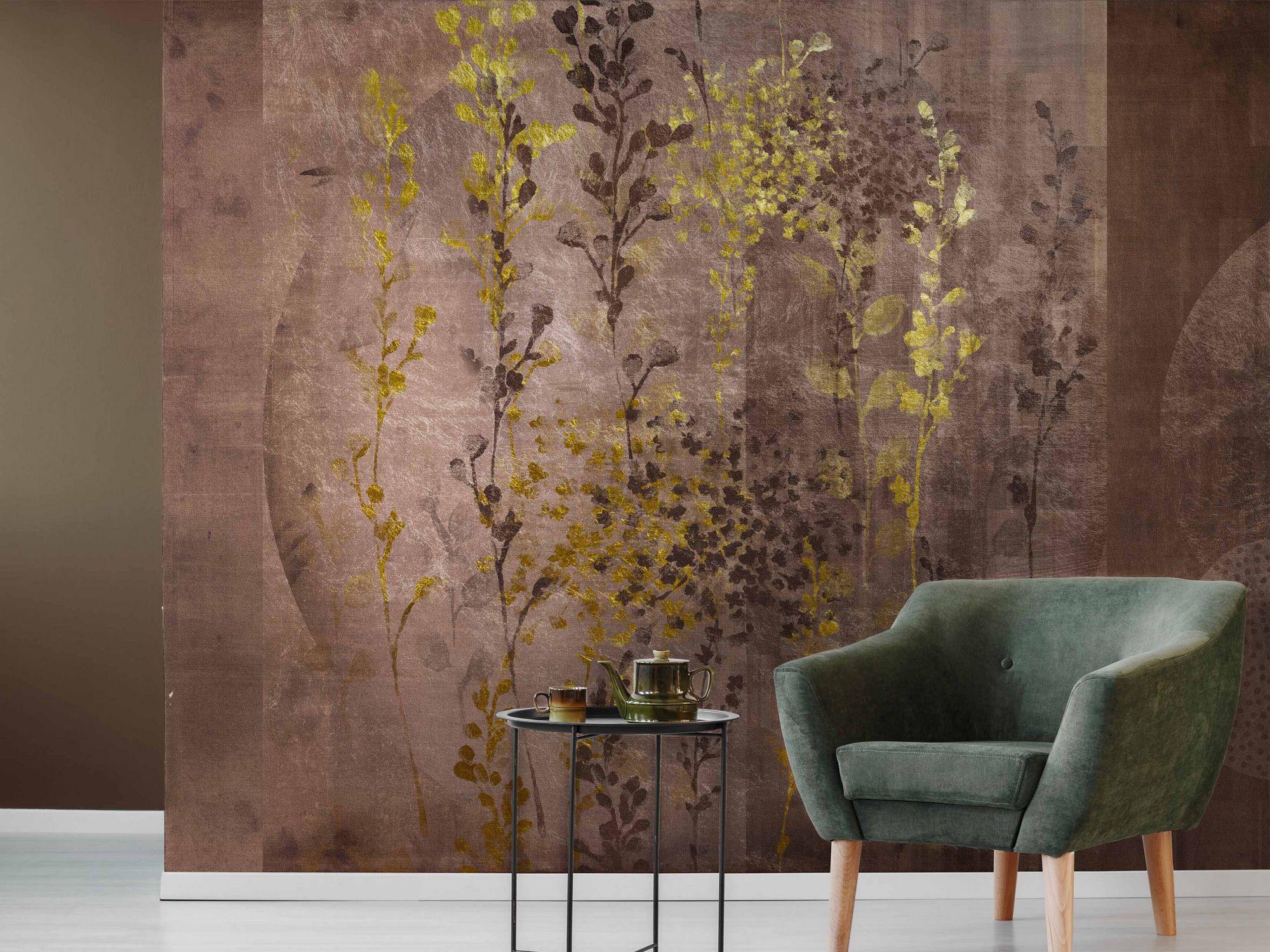 NATURALMOOD Motif sound absorbing metal effect wallpaper By MILLE997