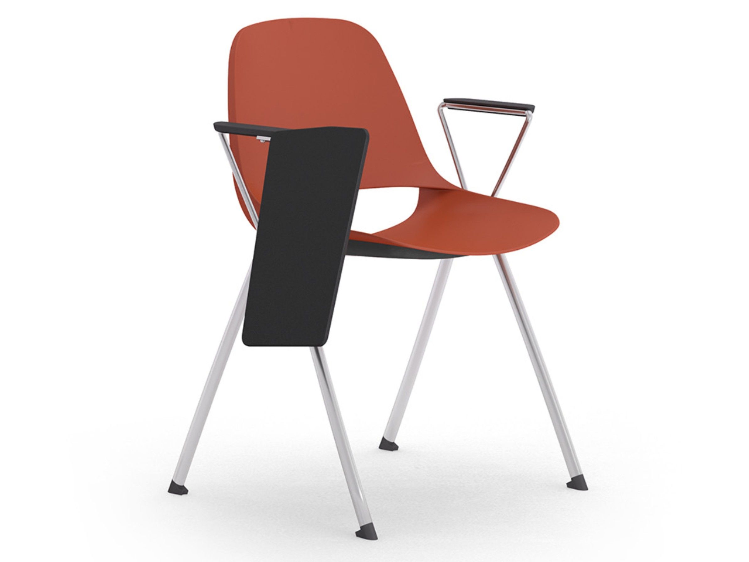 COSMO Steel and polypropylene training chair with writing tablet By ...