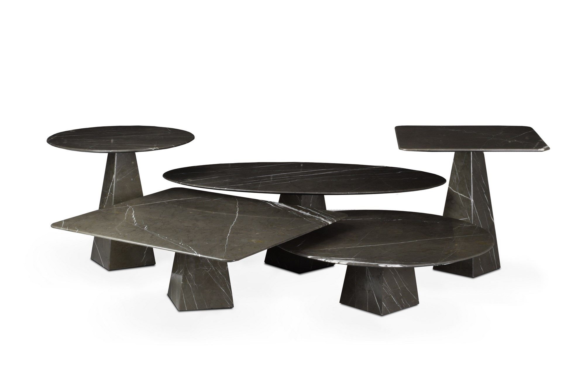 COSMOS GRAPHITE | Low coffee table COSMOS Collection By OIA Design